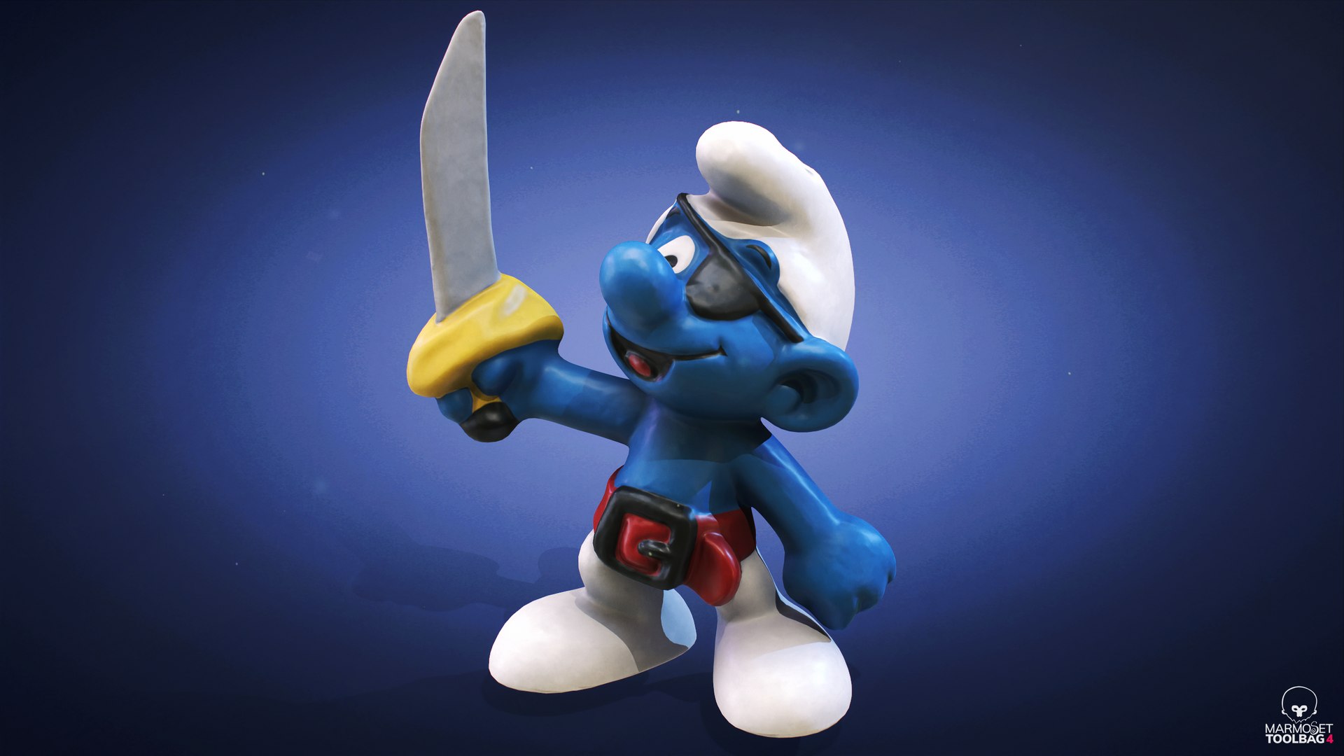 3D Smurf Pirate model - TurboSquid 1854840