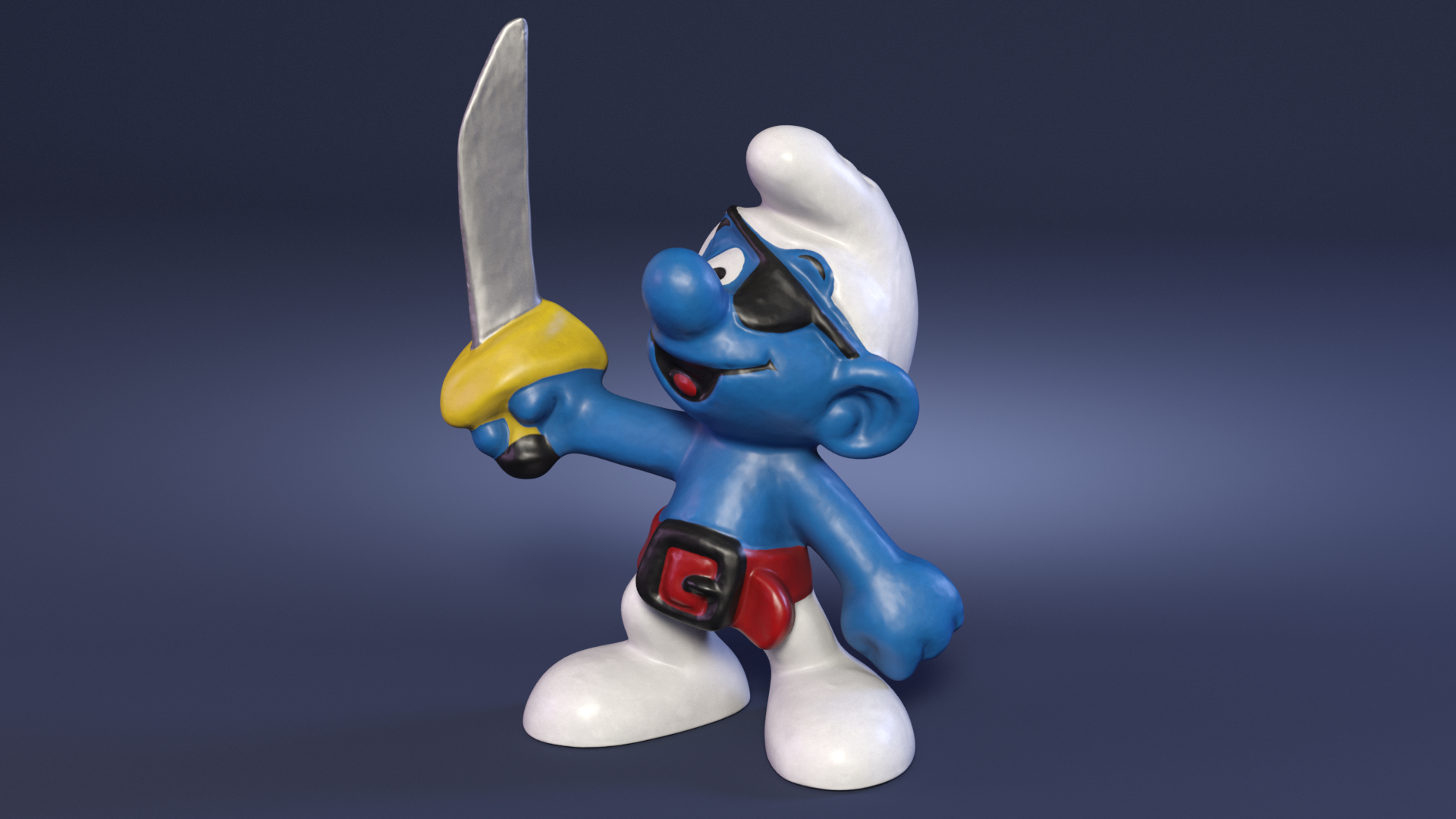 3D Smurf Pirate model - TurboSquid 1854840