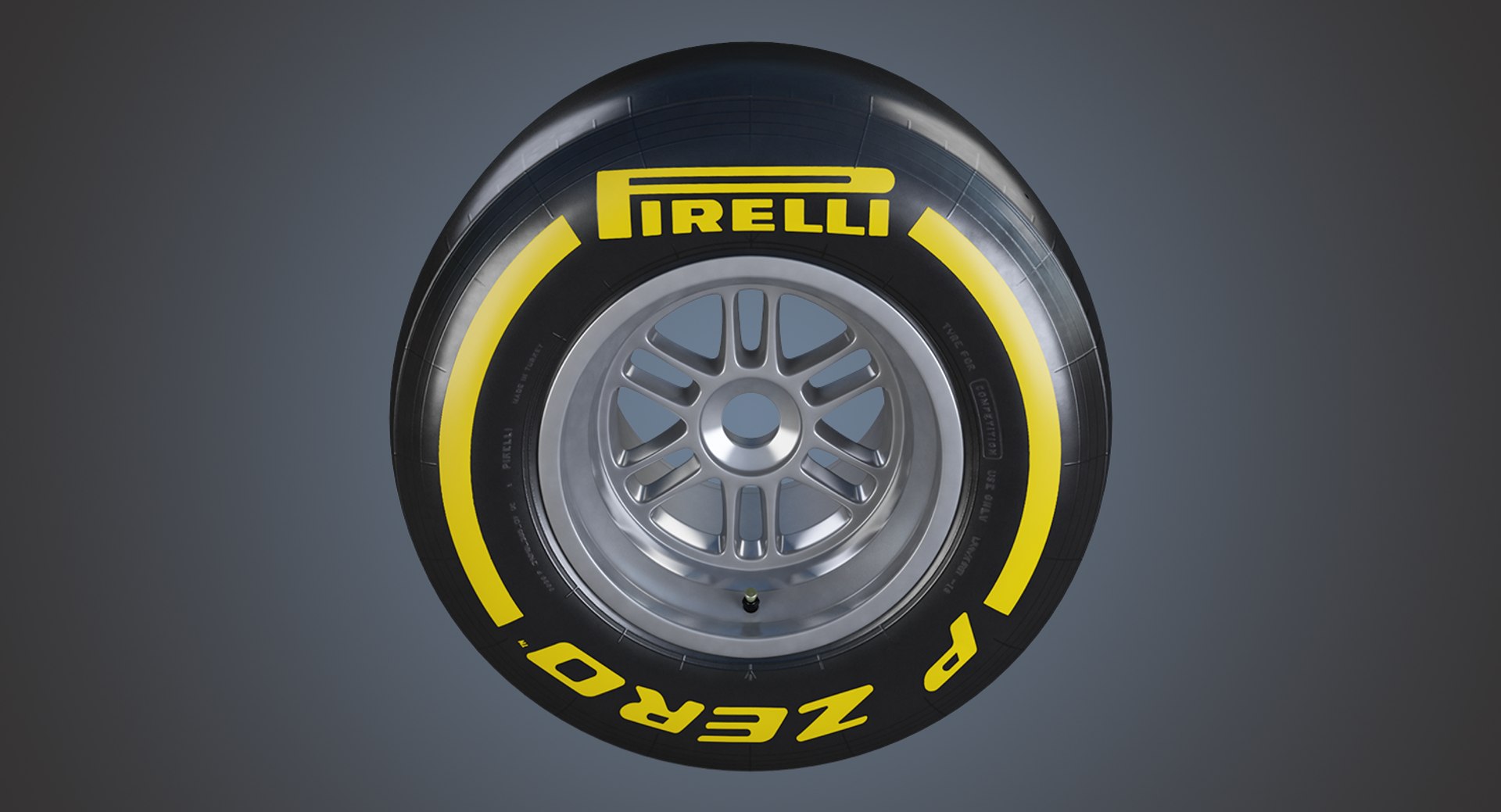 formula1 wheel pirelli pzero 3d model