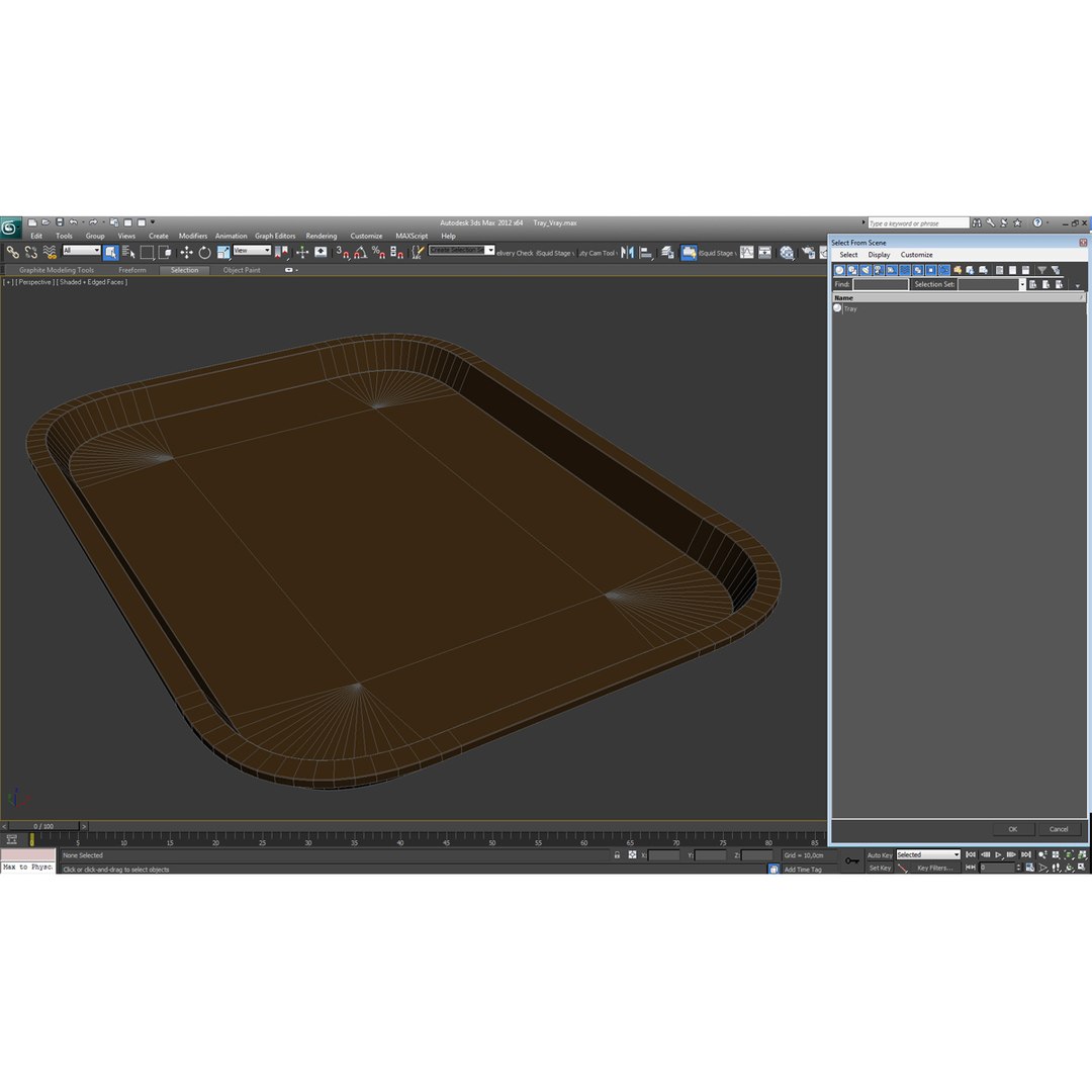 3d tray model