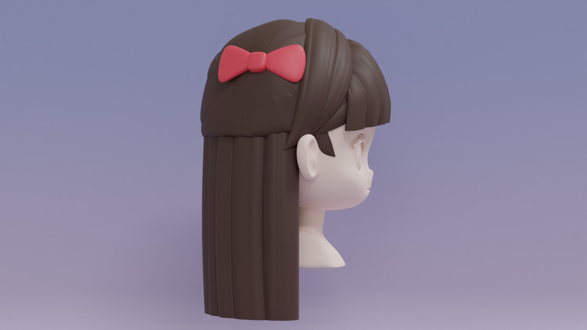 3D Female Hair Style 16 Model - TurboSquid 1965841