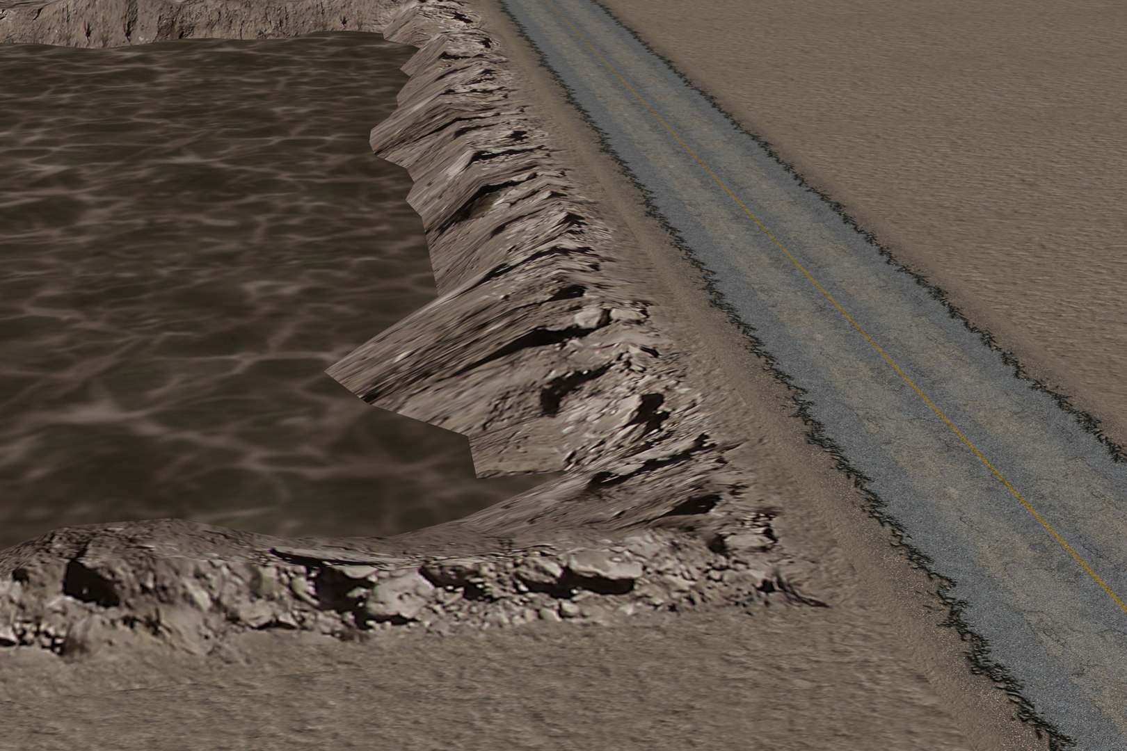 pro road terrain pack 3d model