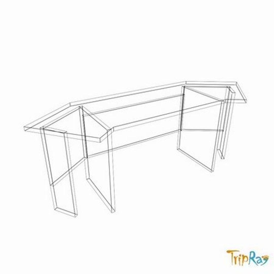 free office table 3d model