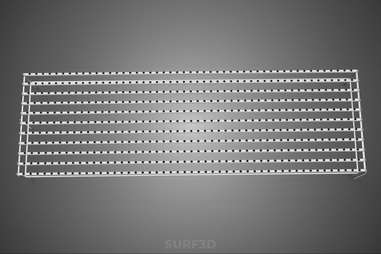 LARGE HYDROPONIC RACK NETCUP NFT SYSTEM ARRAY GARDENING FARMING 3D ...