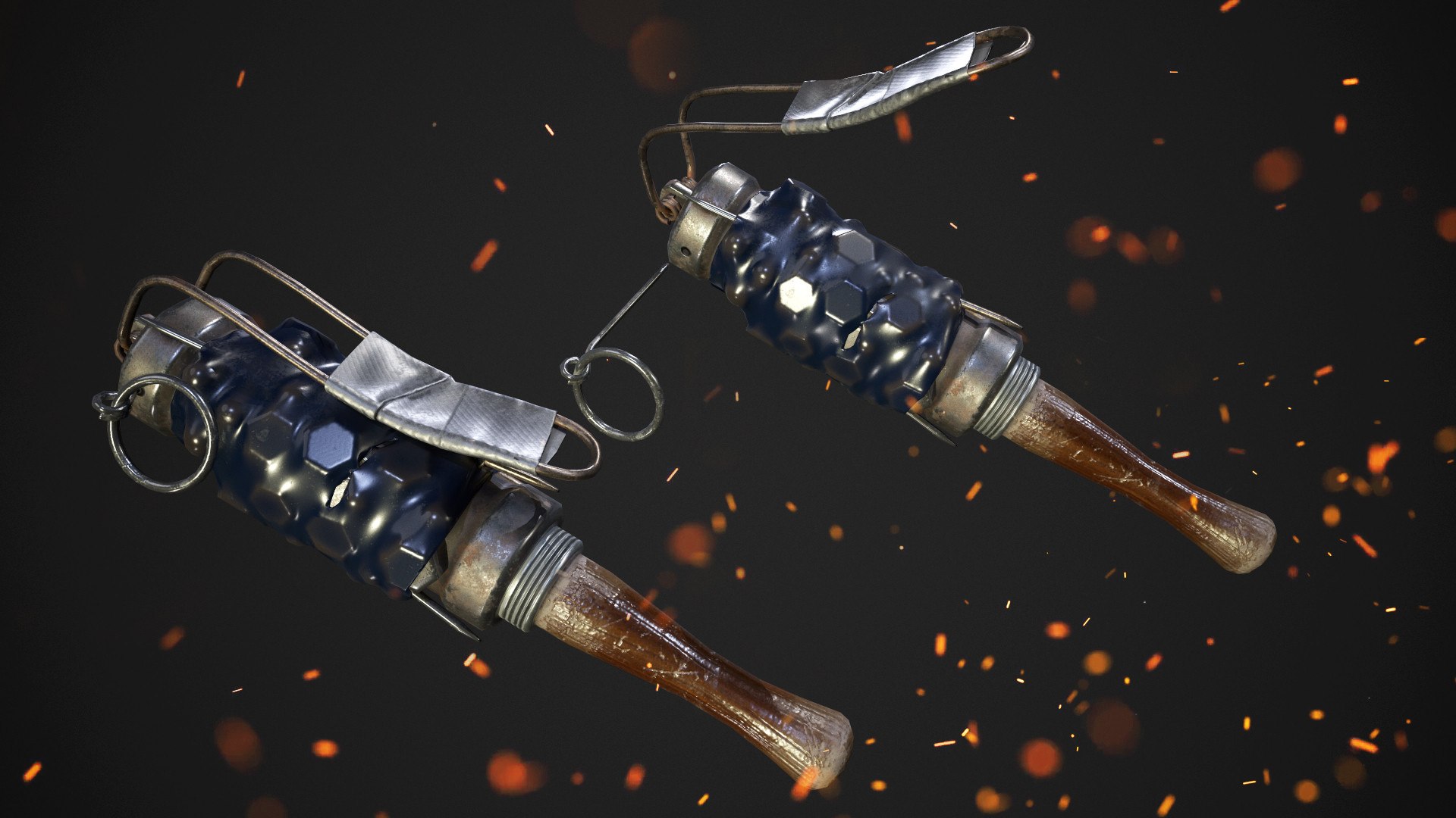 Frag grenade 3D model - TurboSquid 1374525