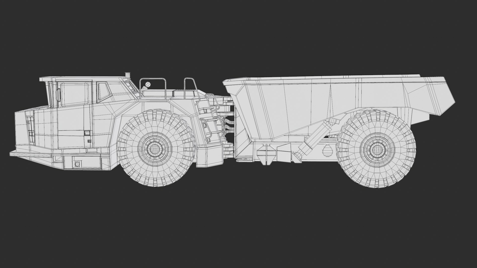 3D Underground Mining Truck Epiroc MT-42 Clear PBR - TurboSquid 2073872