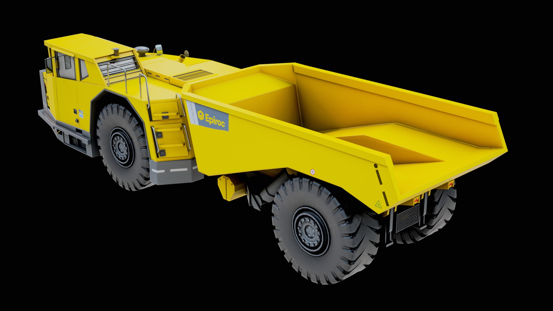 3D Underground Mining Truck Epiroc MT-42 Clear PBR - TurboSquid 2073872