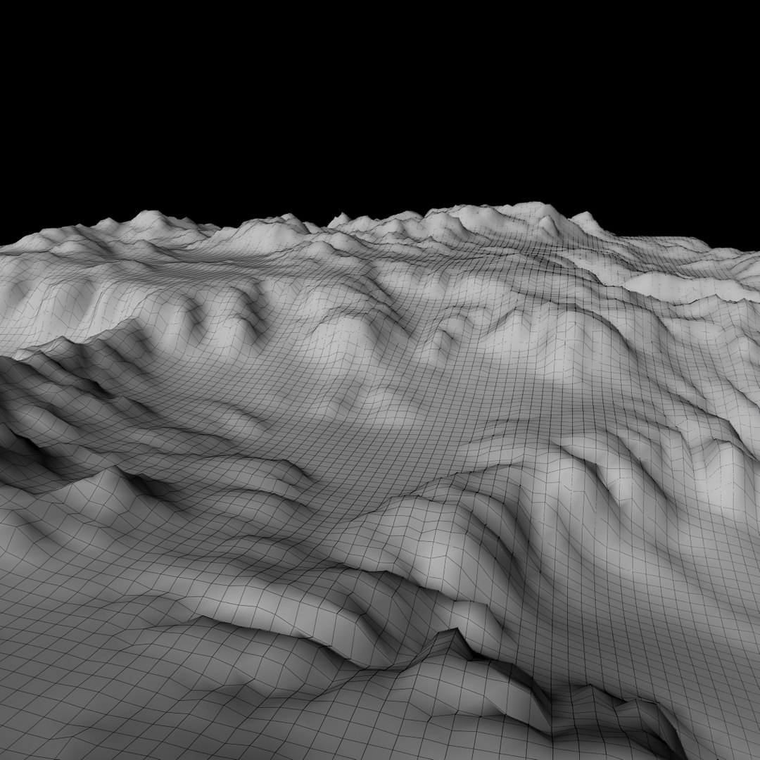 3d terrain realistic model