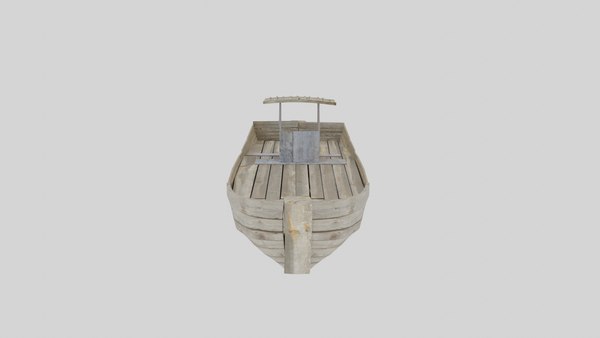3D Plain-Wooden Row boat model - TurboSquid 1827417