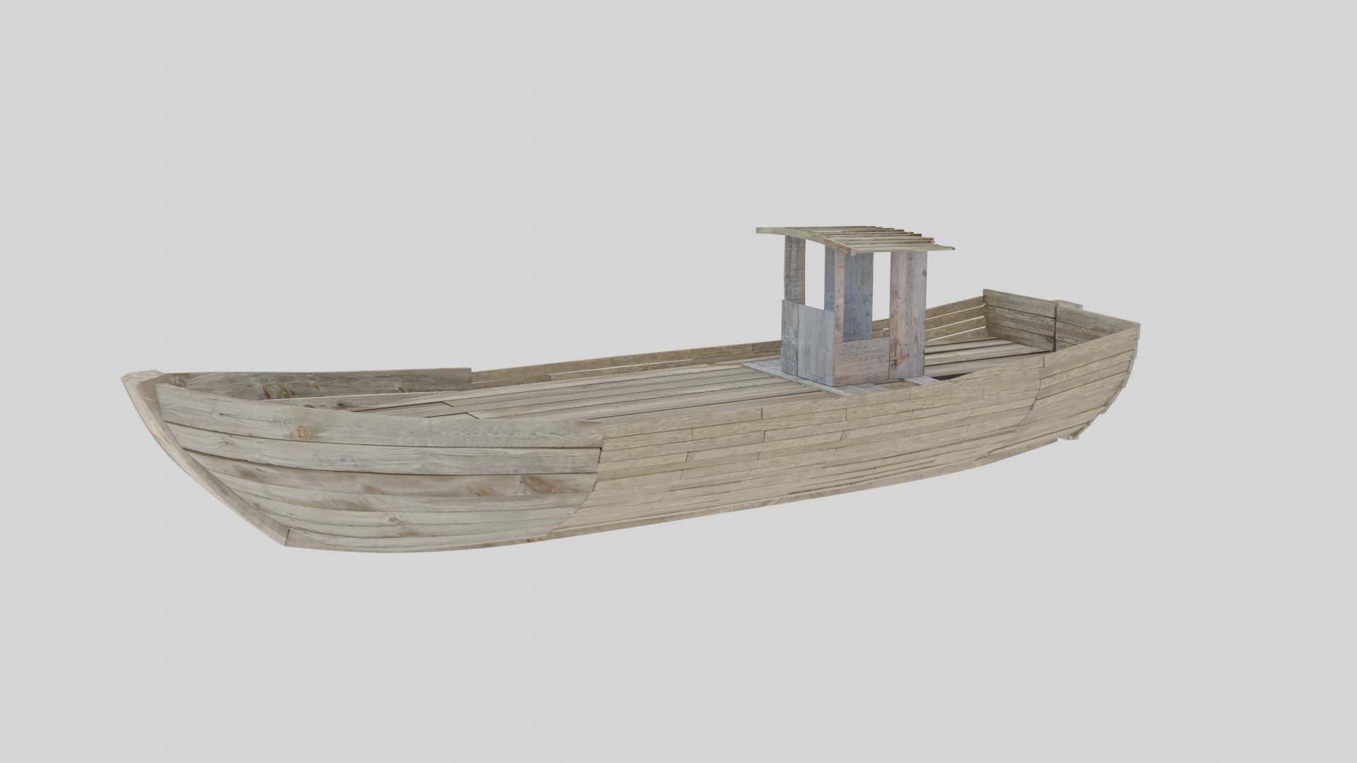 3D Plain-Wooden Row boat model - TurboSquid 1827417