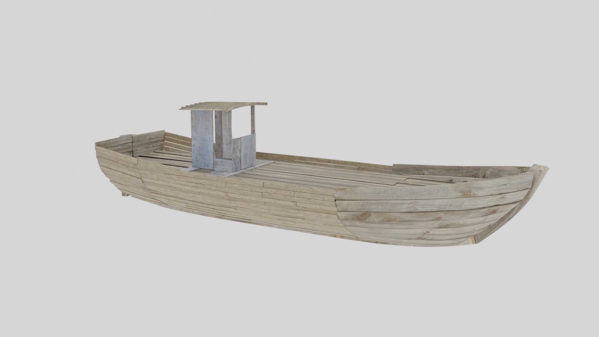 3D Plain-Wooden Row boat model - TurboSquid 1827417