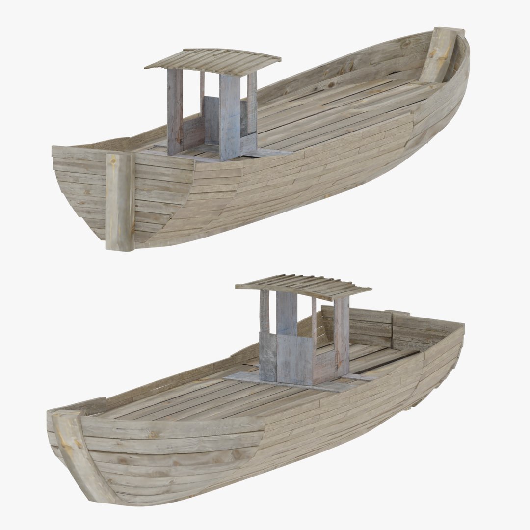 3D Plain-Wooden Row boat model - TurboSquid 1827417