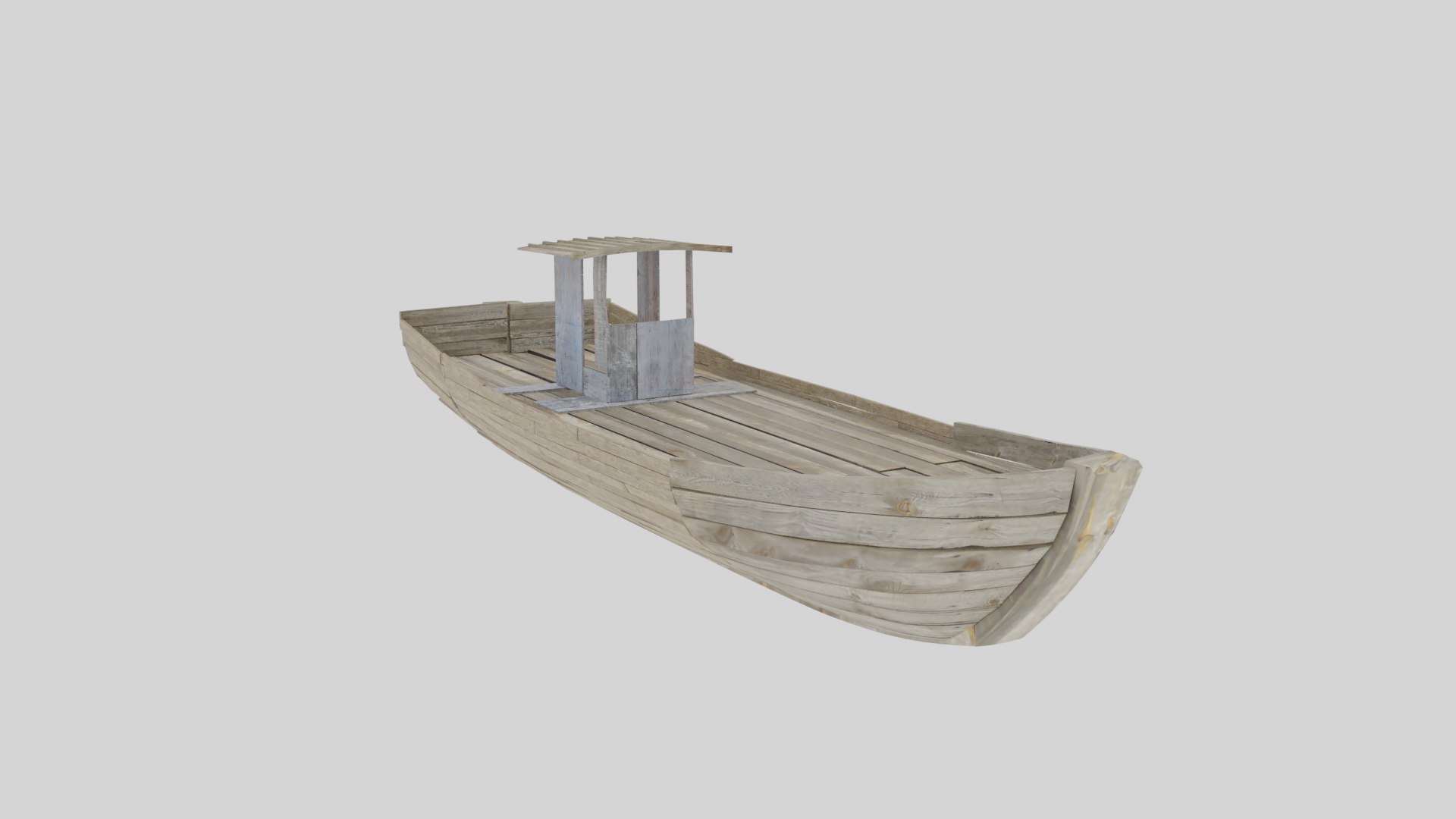 3D Plain-Wooden Row boat model - TurboSquid 1827417