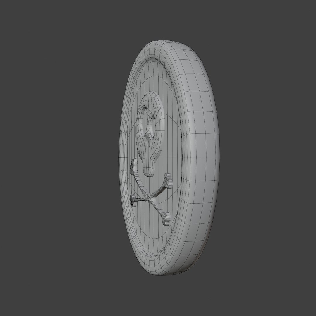 3D Golden Coin With Pirate Sign As Skull And Bones Model - TurboSquid ...