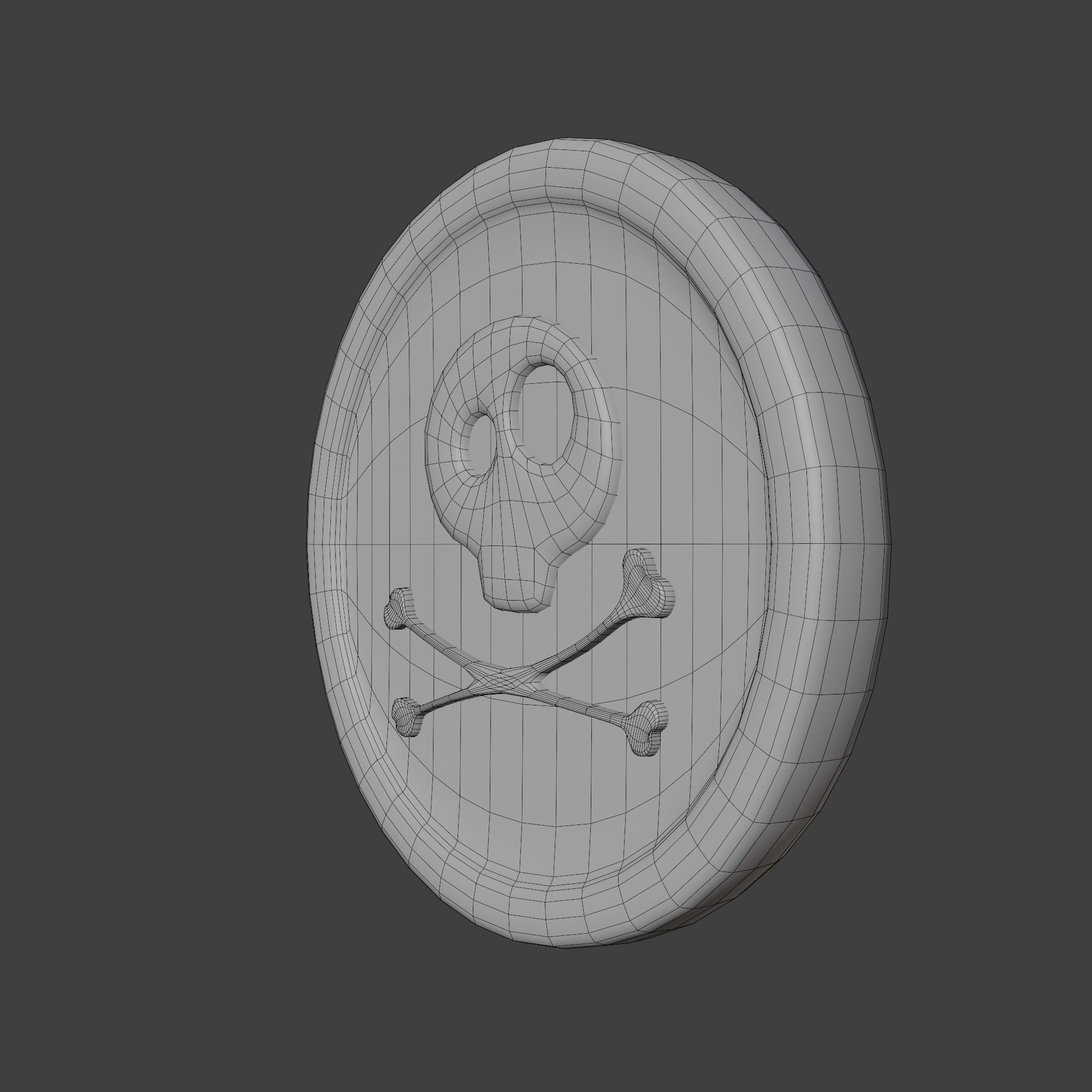 3D Golden Coin with Pirate Sign as Skull and Bones model - TurboSquid ...