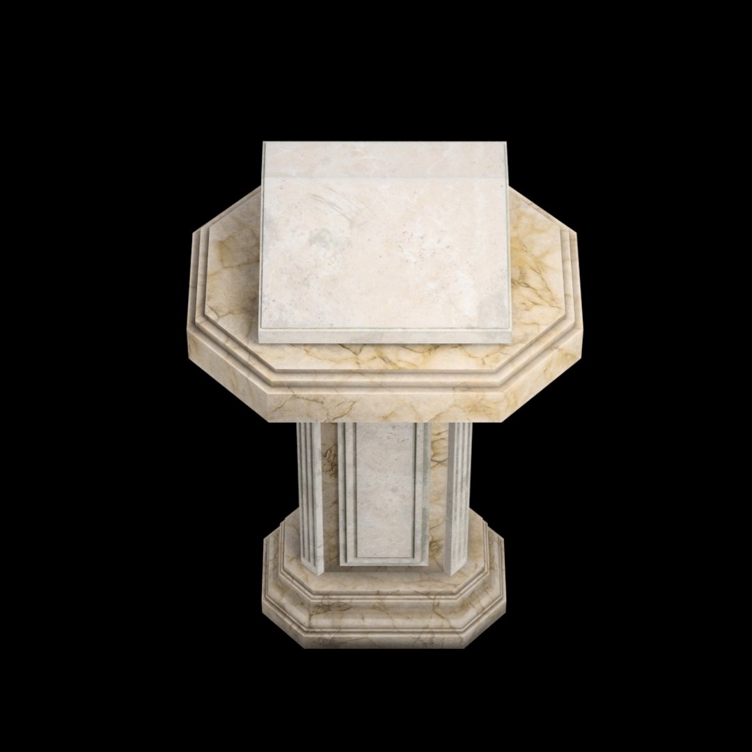 3D Marble Pulpit Model - TurboSquid 1509350