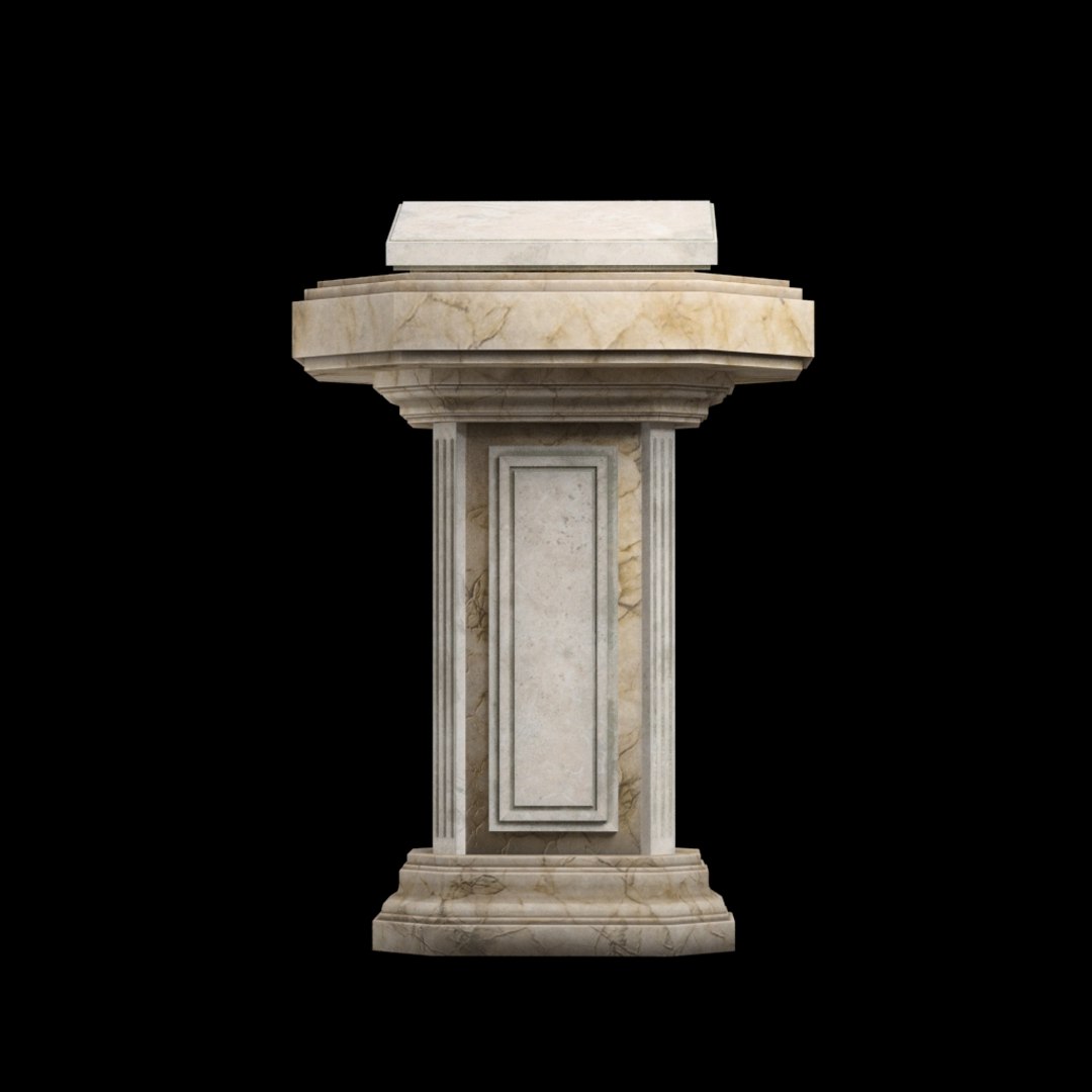 3D Marble Pulpit Model - TurboSquid 1509350