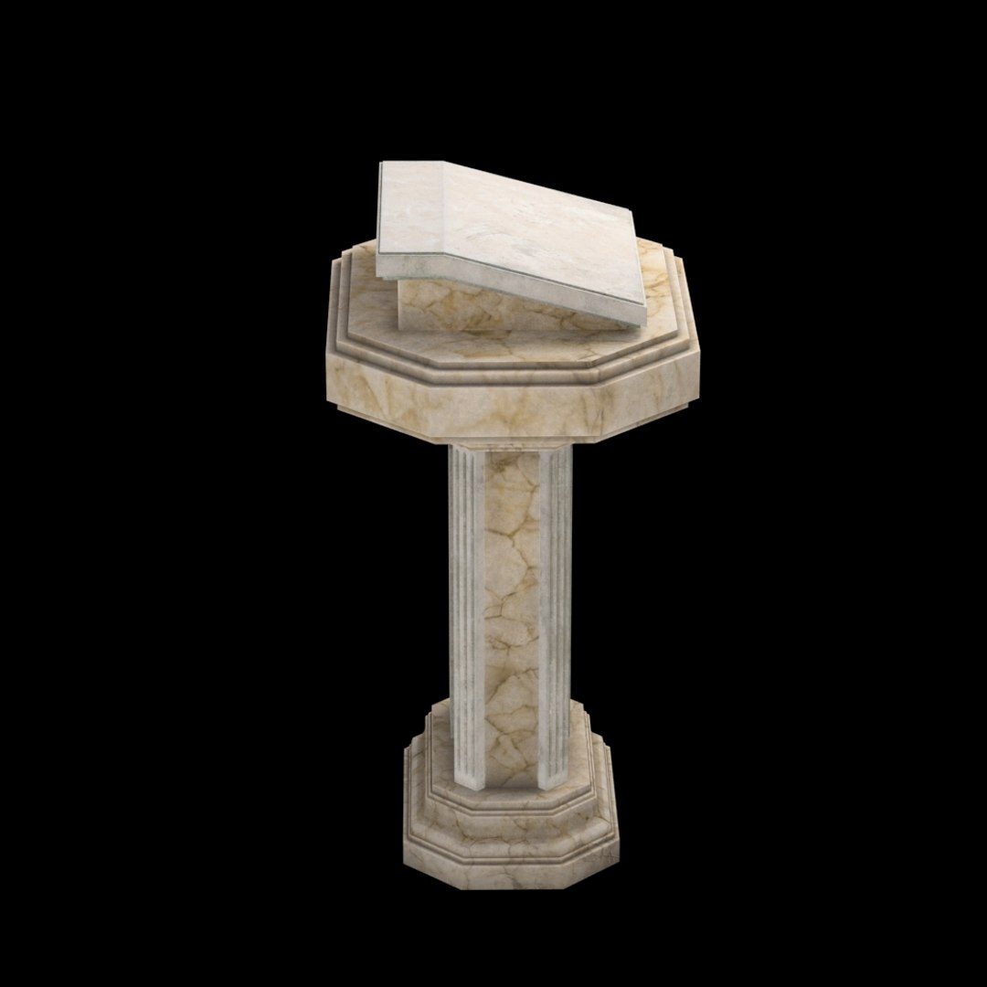 3D Marble Pulpit Model - TurboSquid 1509350