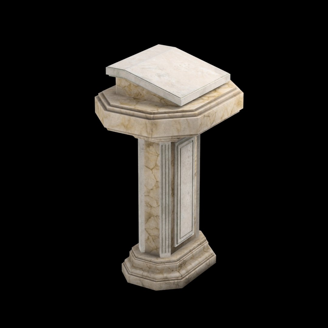 3D Marble Pulpit Model - TurboSquid 1509350