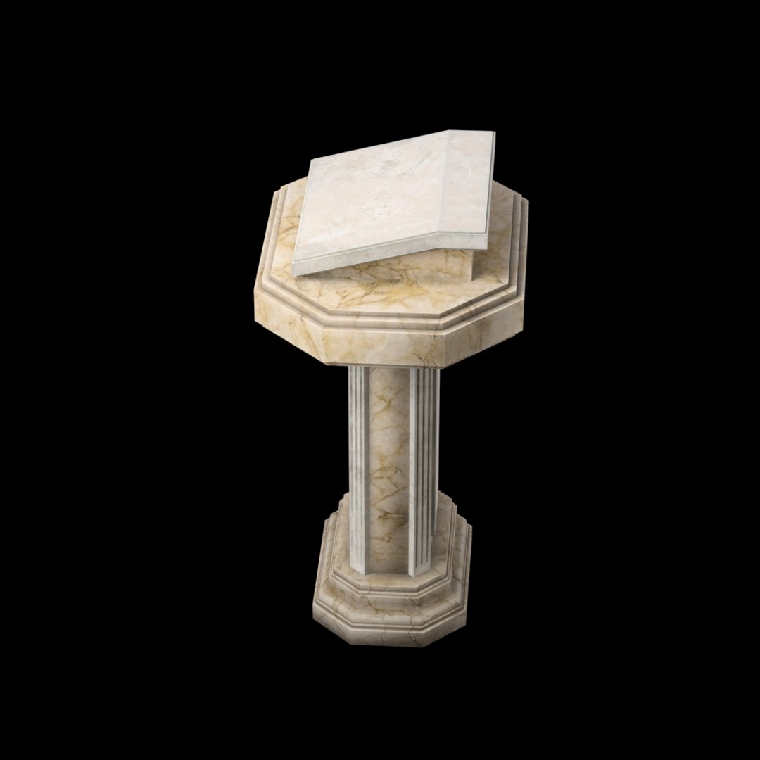 3D Marble Pulpit Model - TurboSquid 1509350