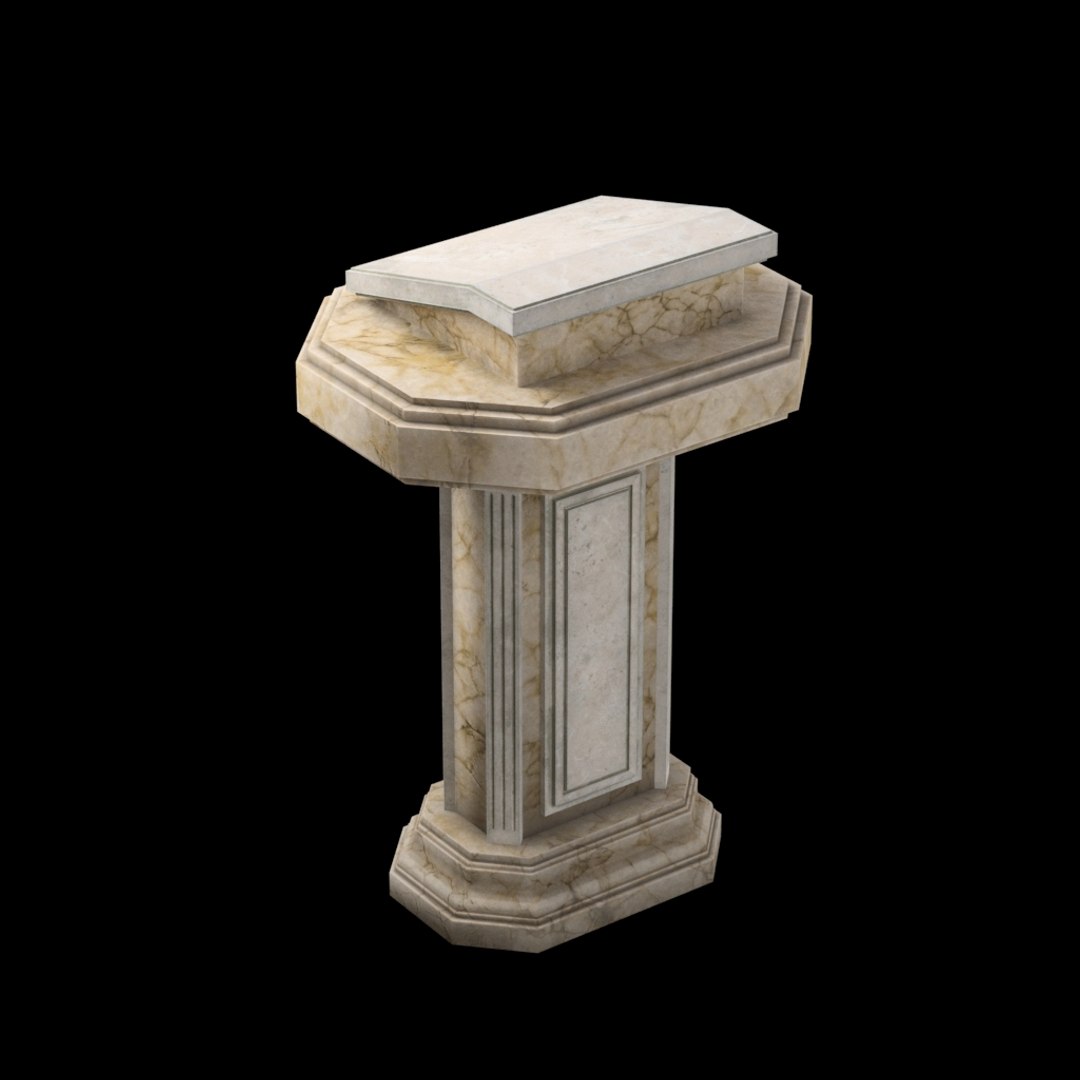 3D Marble Pulpit Model - TurboSquid 1509350