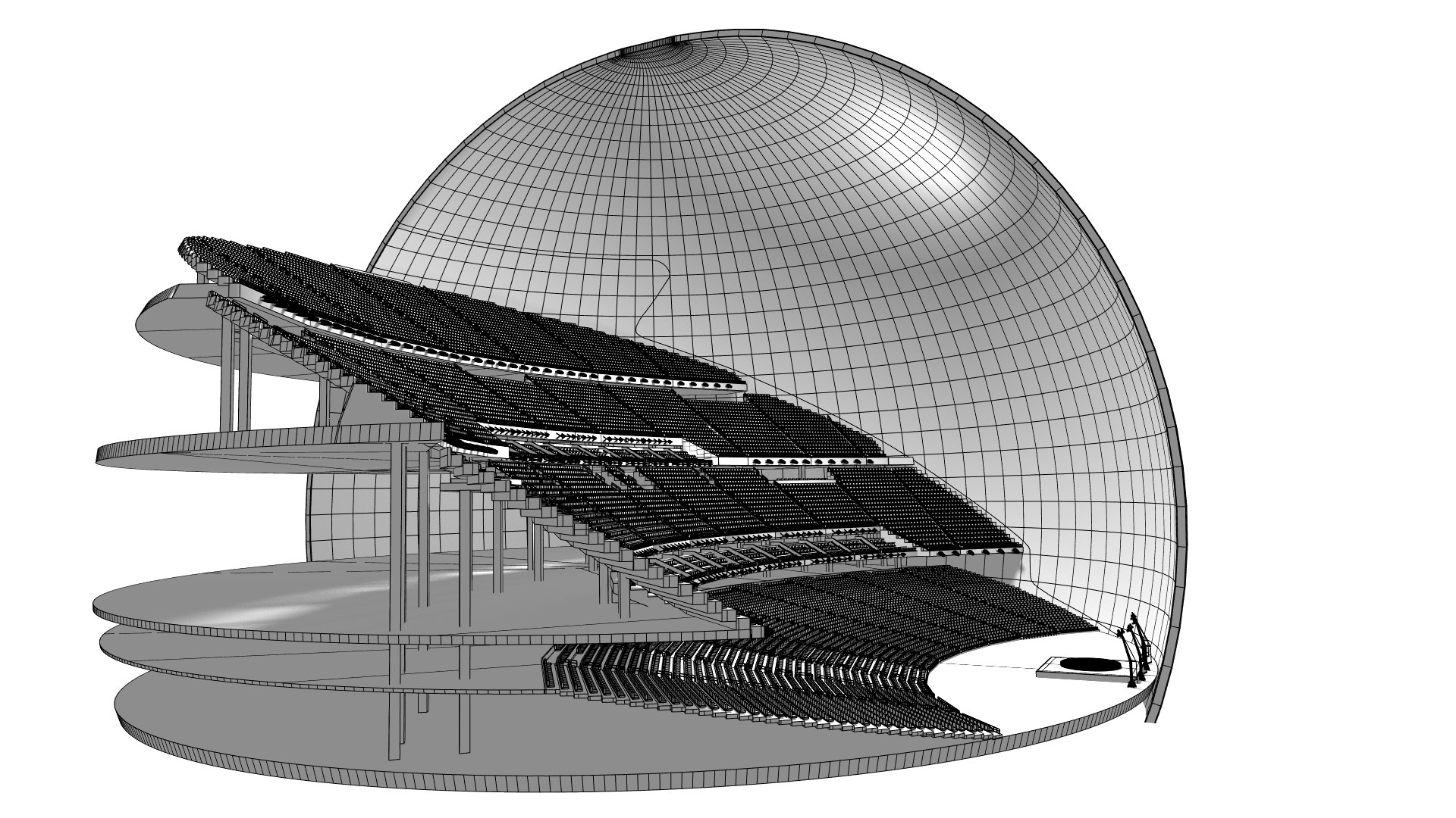 Sphere Of Las Vegas Venue Detailed Interior 3D Model - TurboSquid 2349619