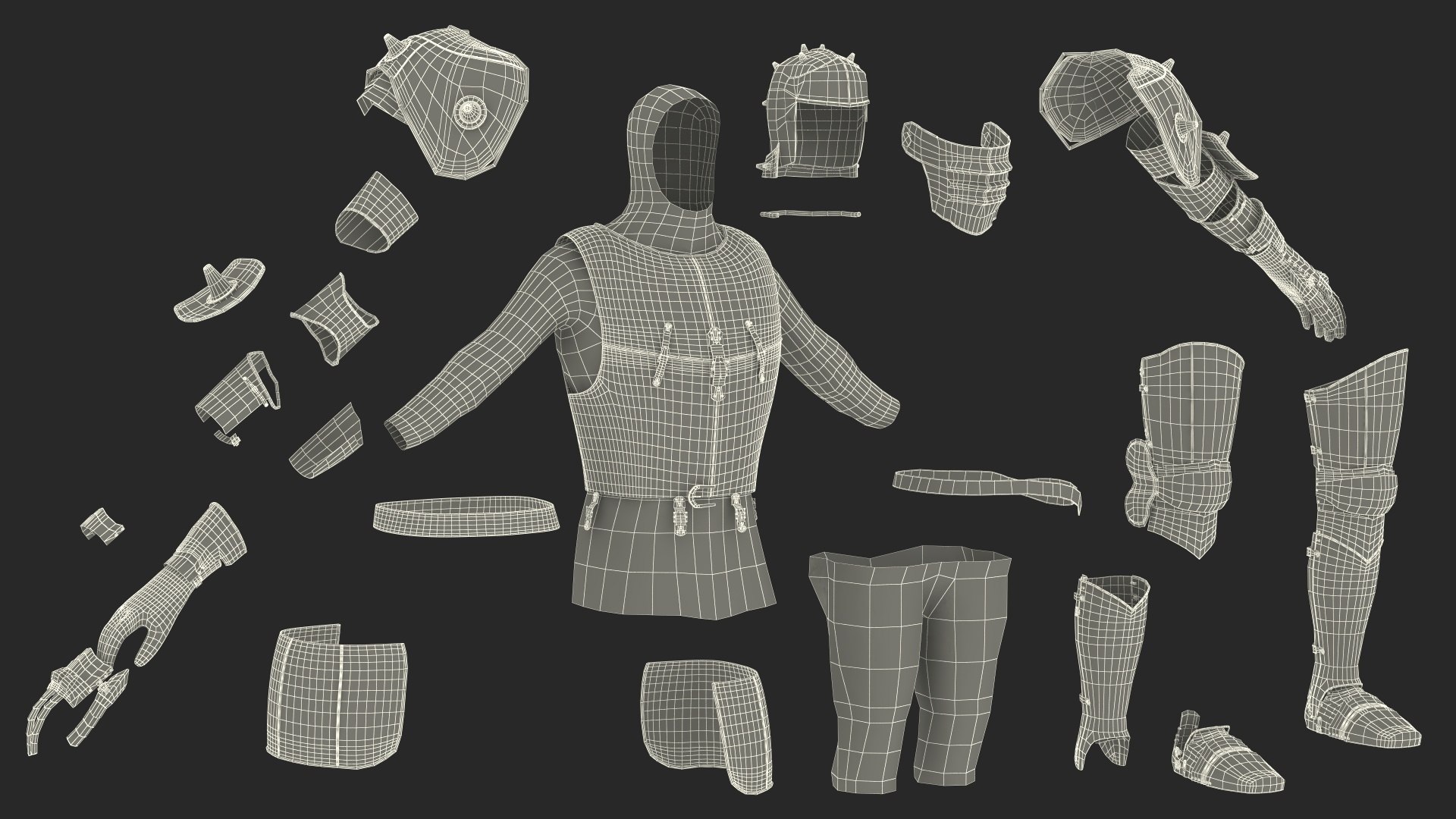 3D Medieval Knight Armor Suit Model - TurboSquid 2215067