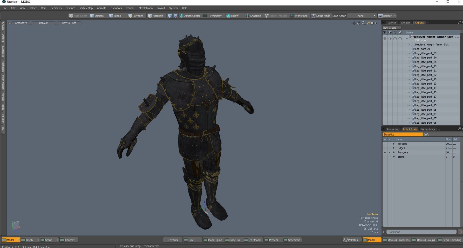 3D Medieval Knight Armor Suit Model - TurboSquid 2215067