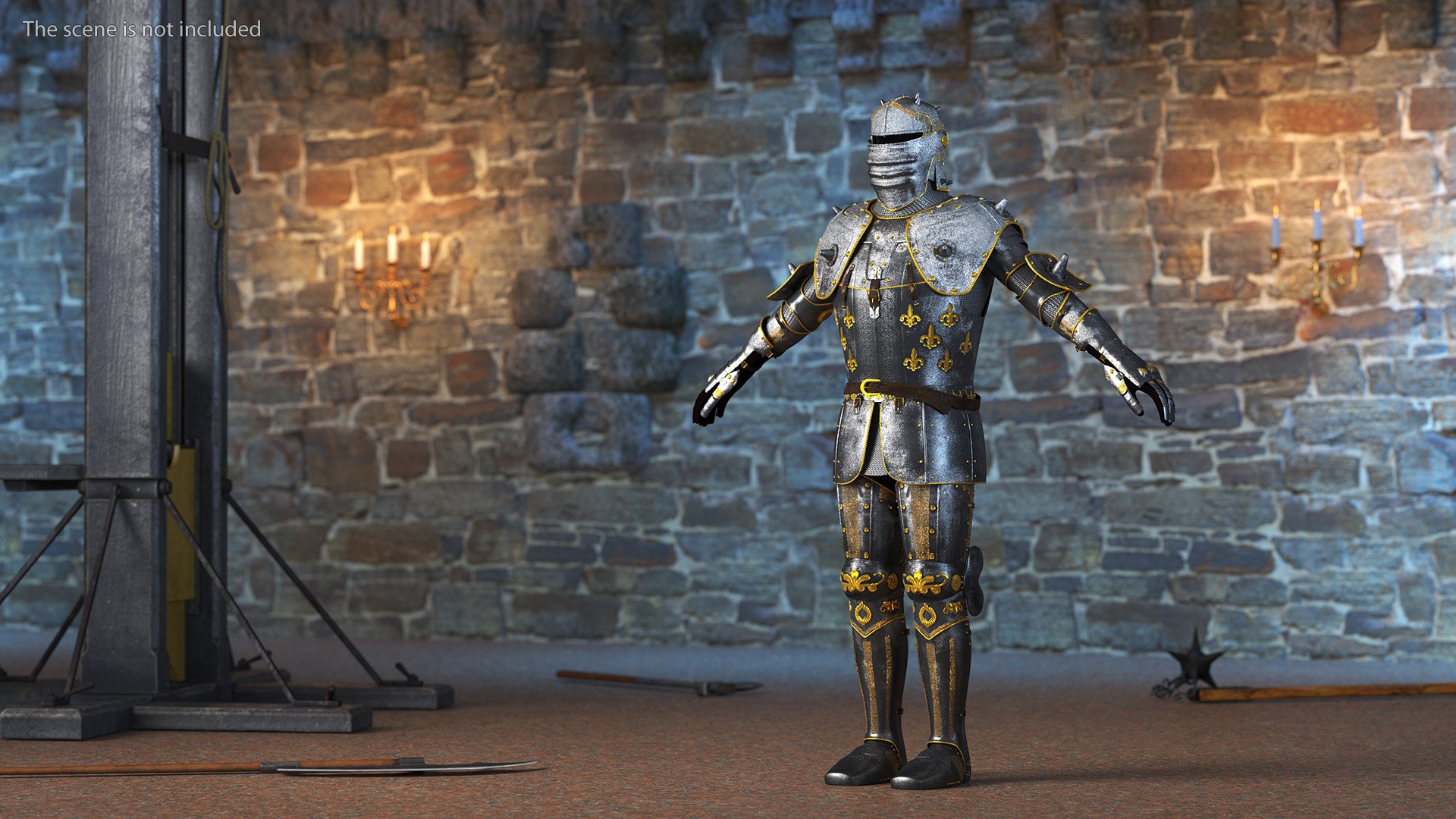 3D Medieval Knight Armor Suit Model - TurboSquid 2215067
