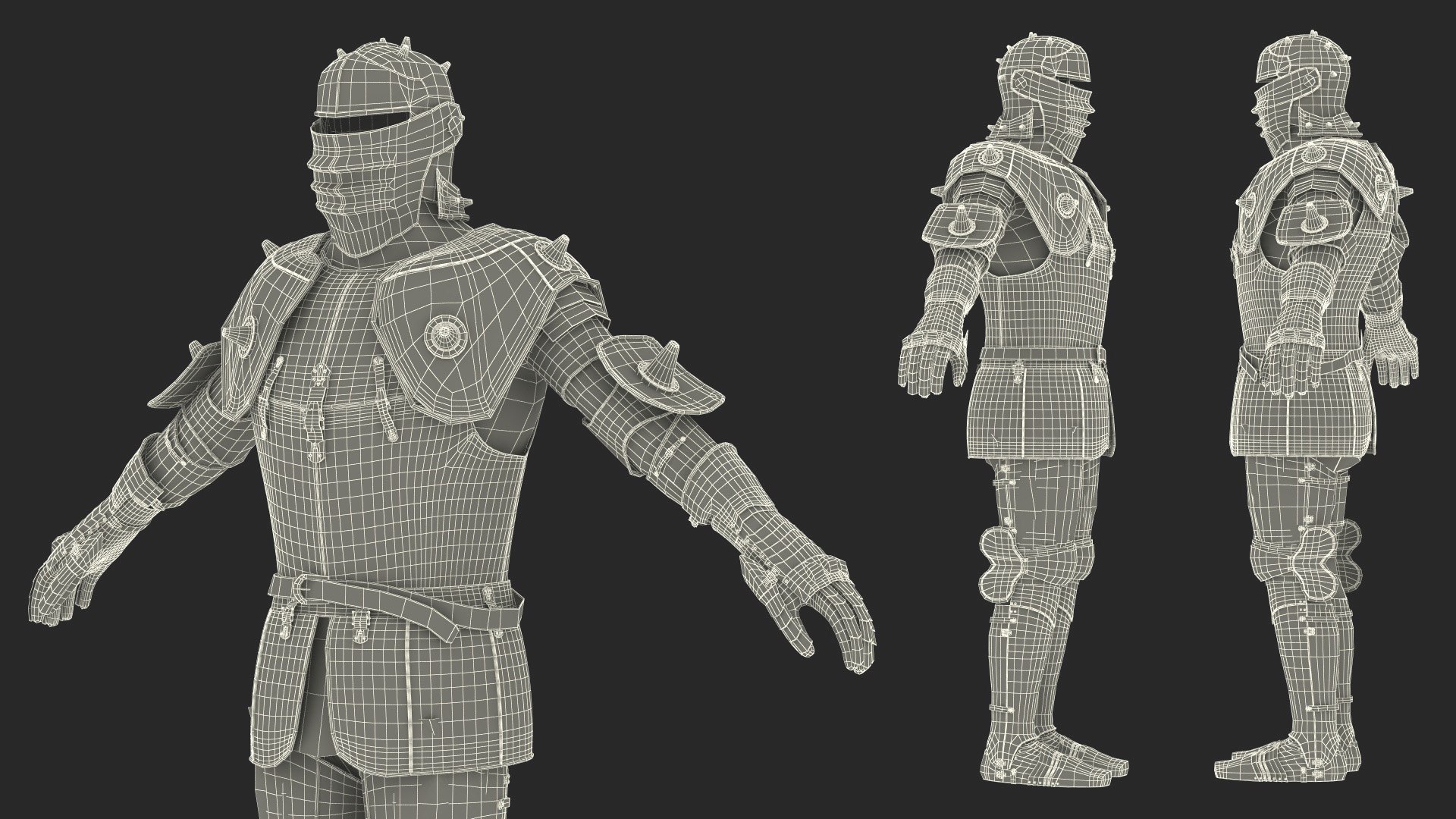 3D Medieval Knight Armor Suit Model - TurboSquid 2215067