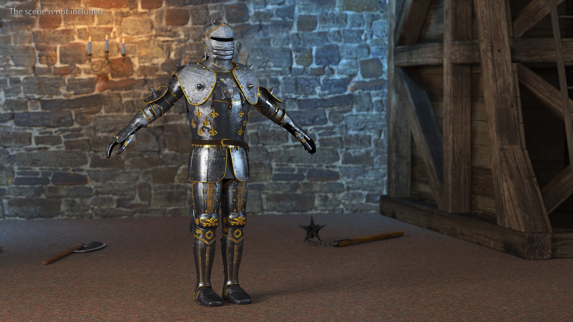 3D Medieval Knight Armor Suit Model - TurboSquid 2215067