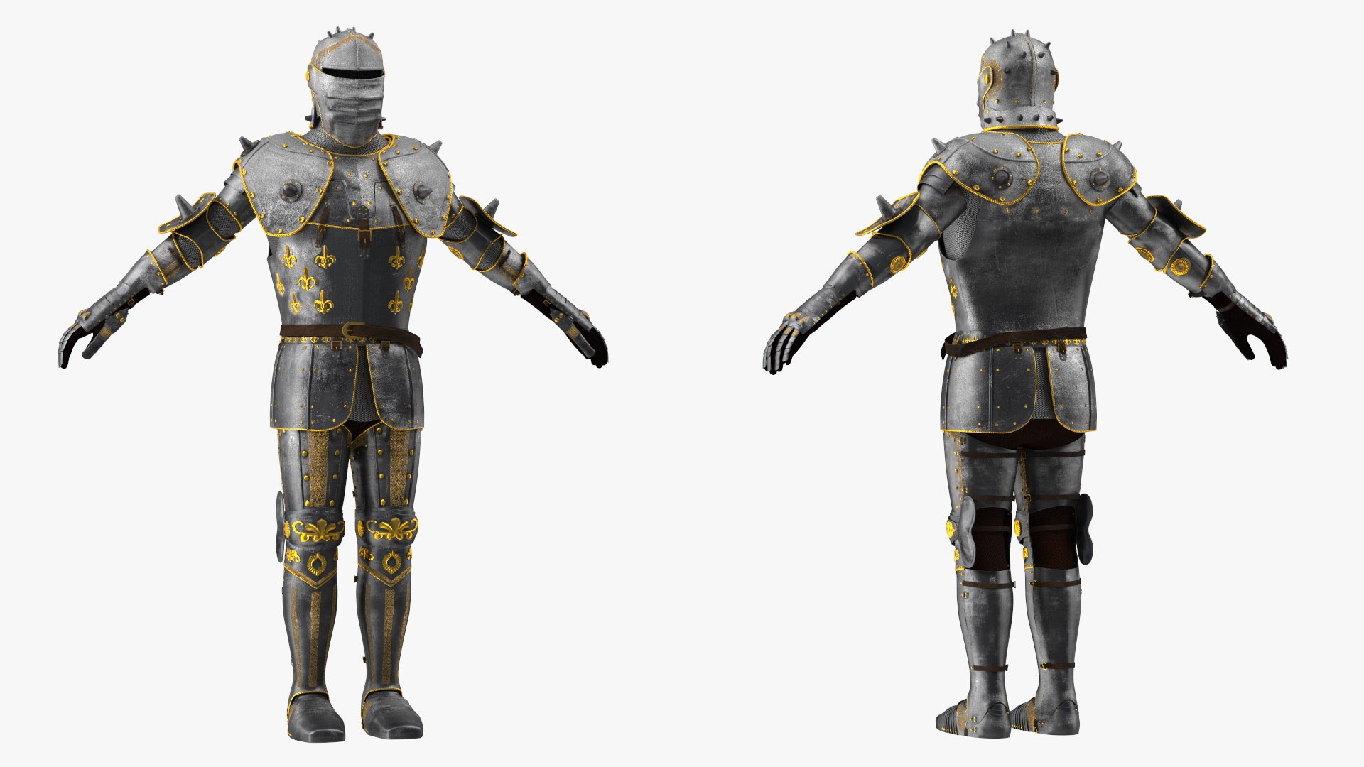 3D Medieval Knight Armor Suit Model - TurboSquid 2215067