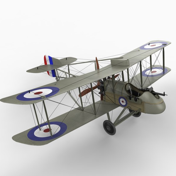 3ds max airco dh 2 aircraft