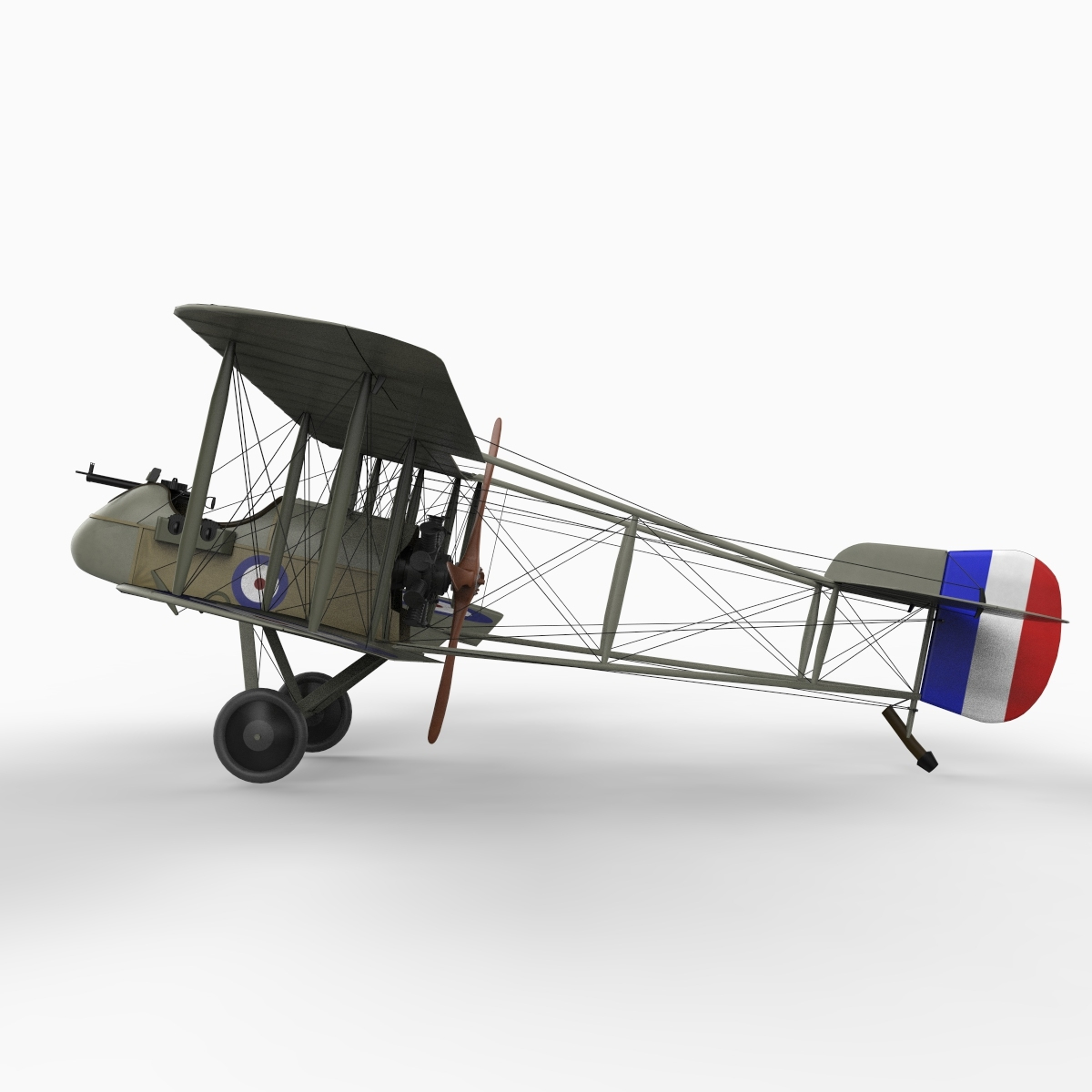 3ds max airco dh 2 aircraft