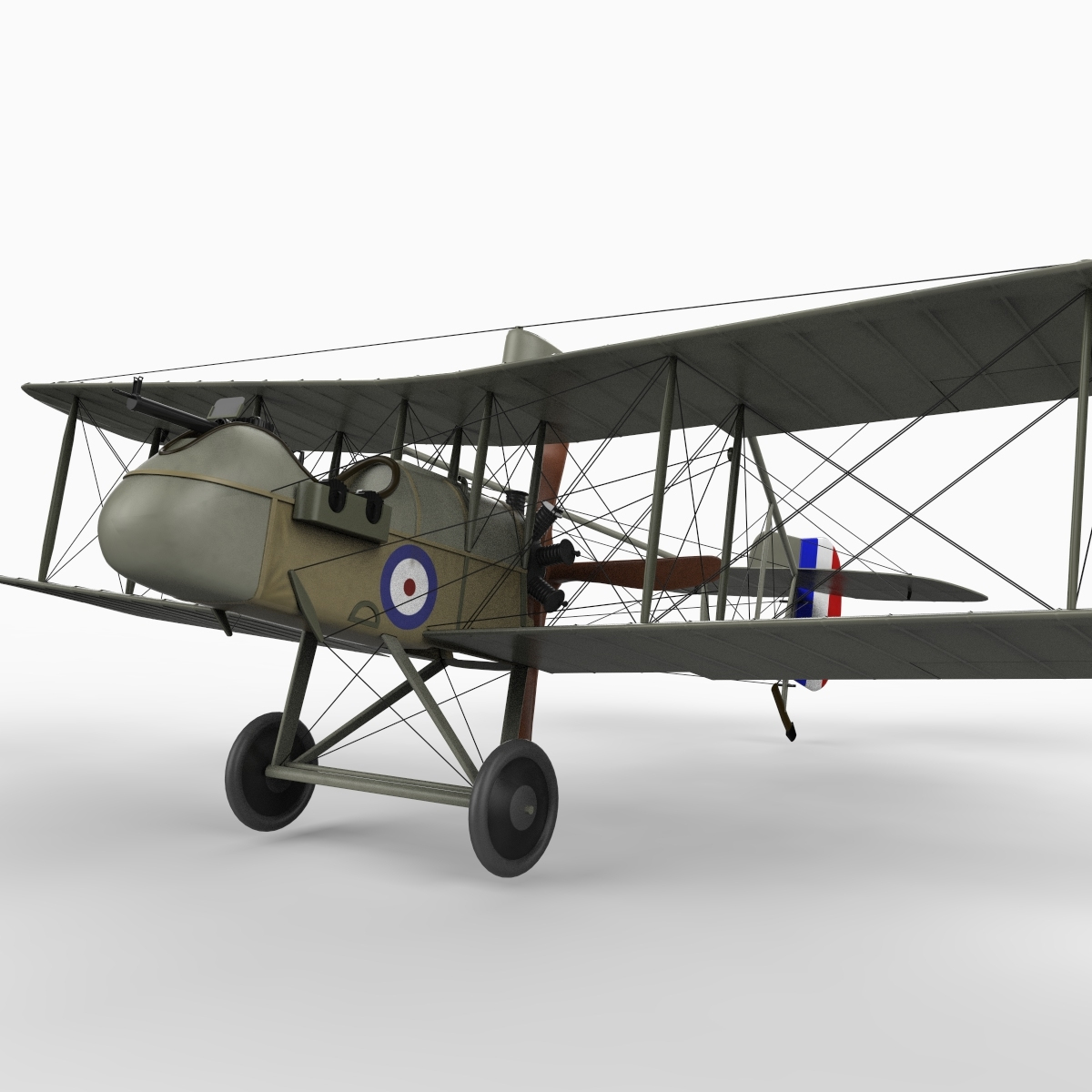 3ds max airco dh 2 aircraft