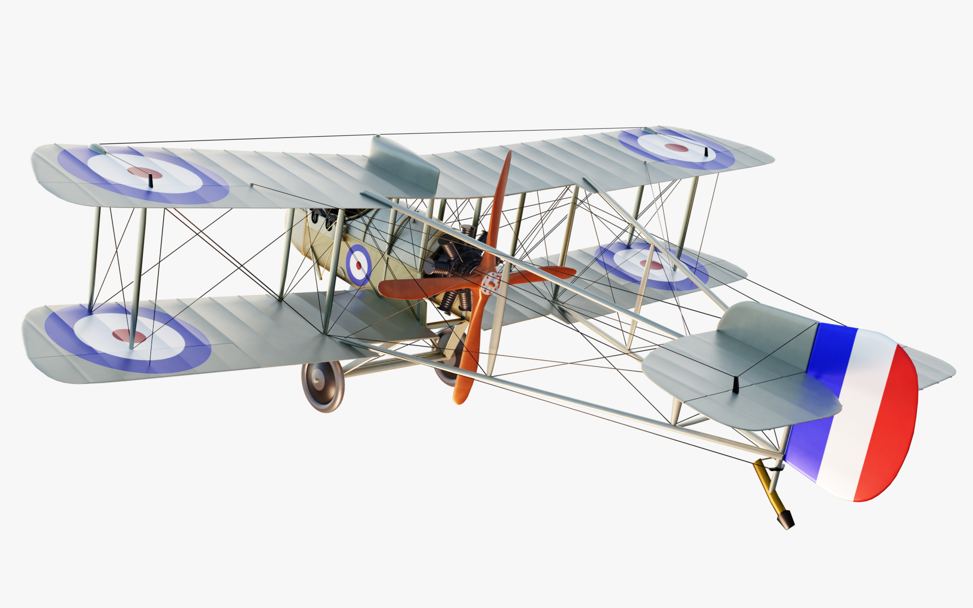 3ds max airco dh 2 aircraft