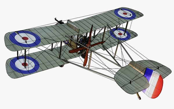 3ds max airco dh 2 aircraft