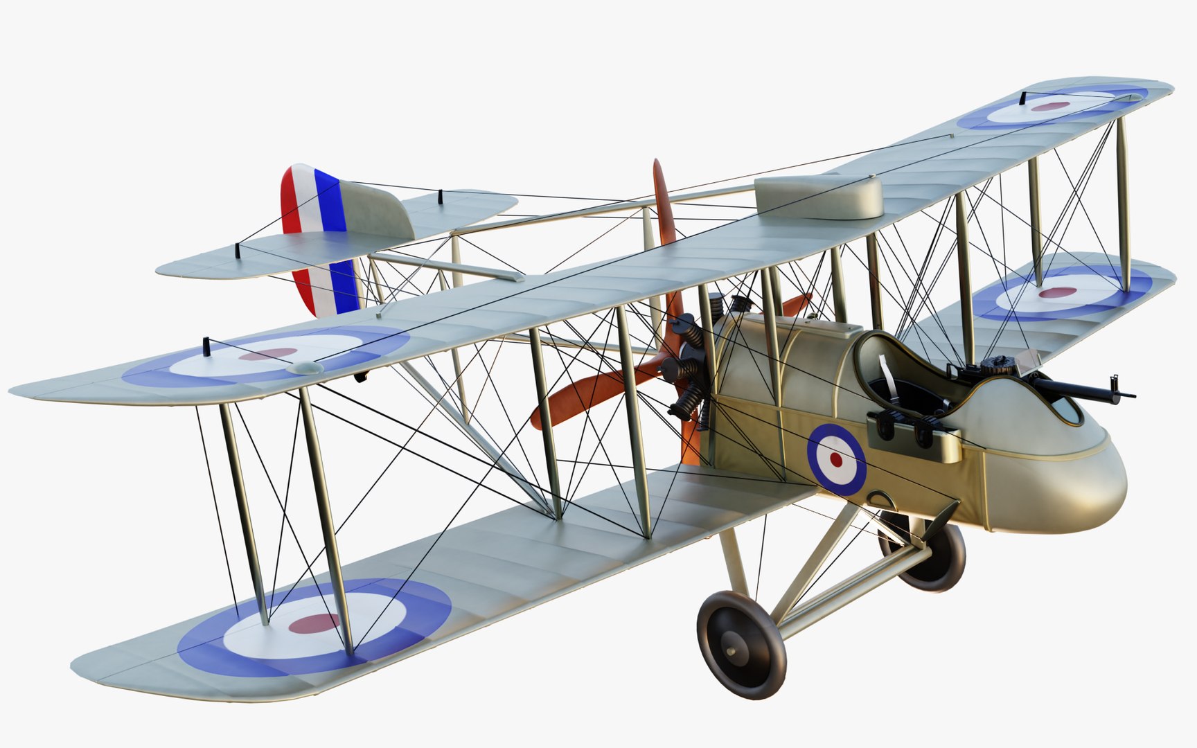 3ds Max Airco Dh 2 Aircraft