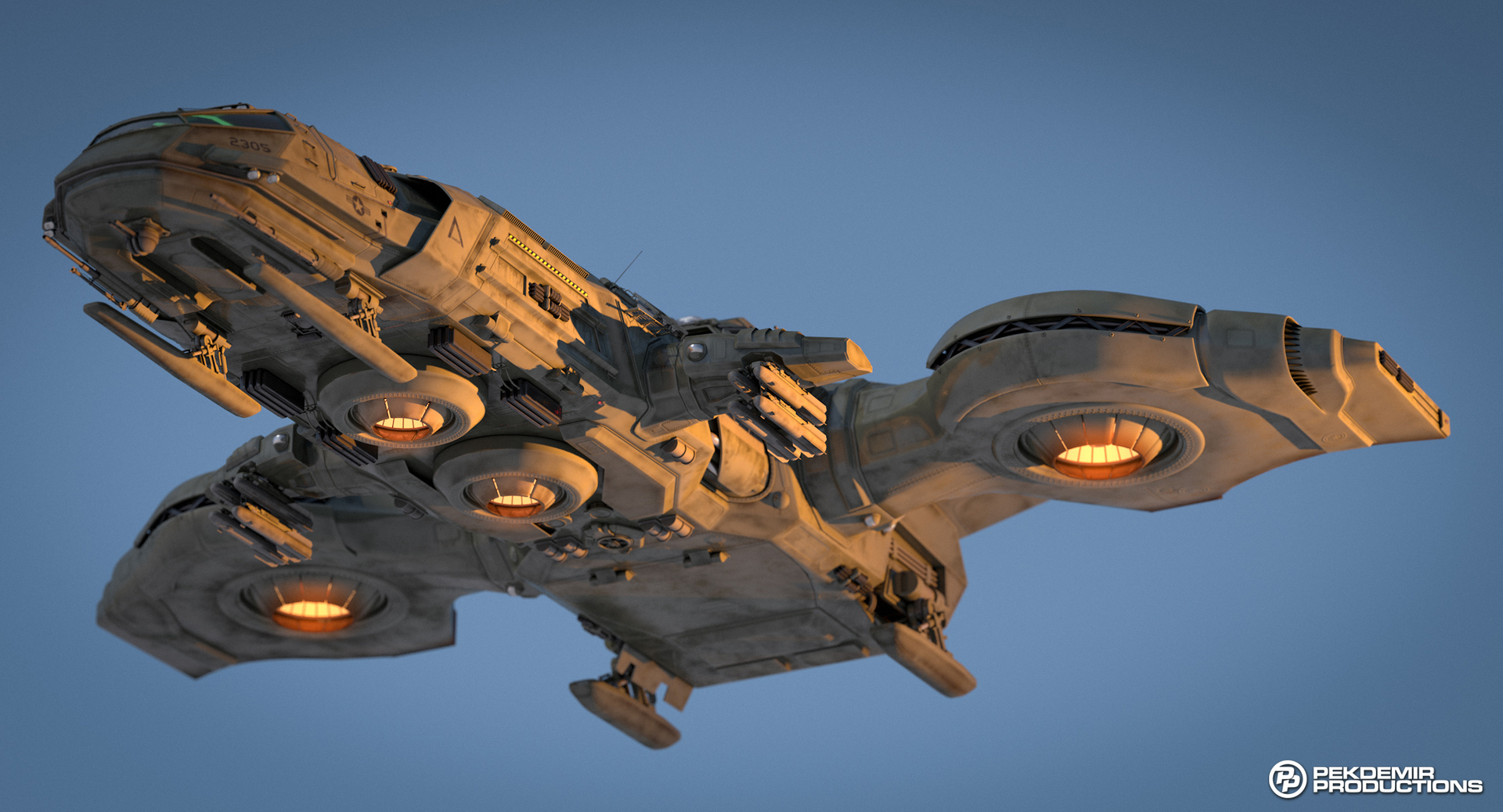 modelo 3d Dropship / Spaceship - TurboSquid 925517