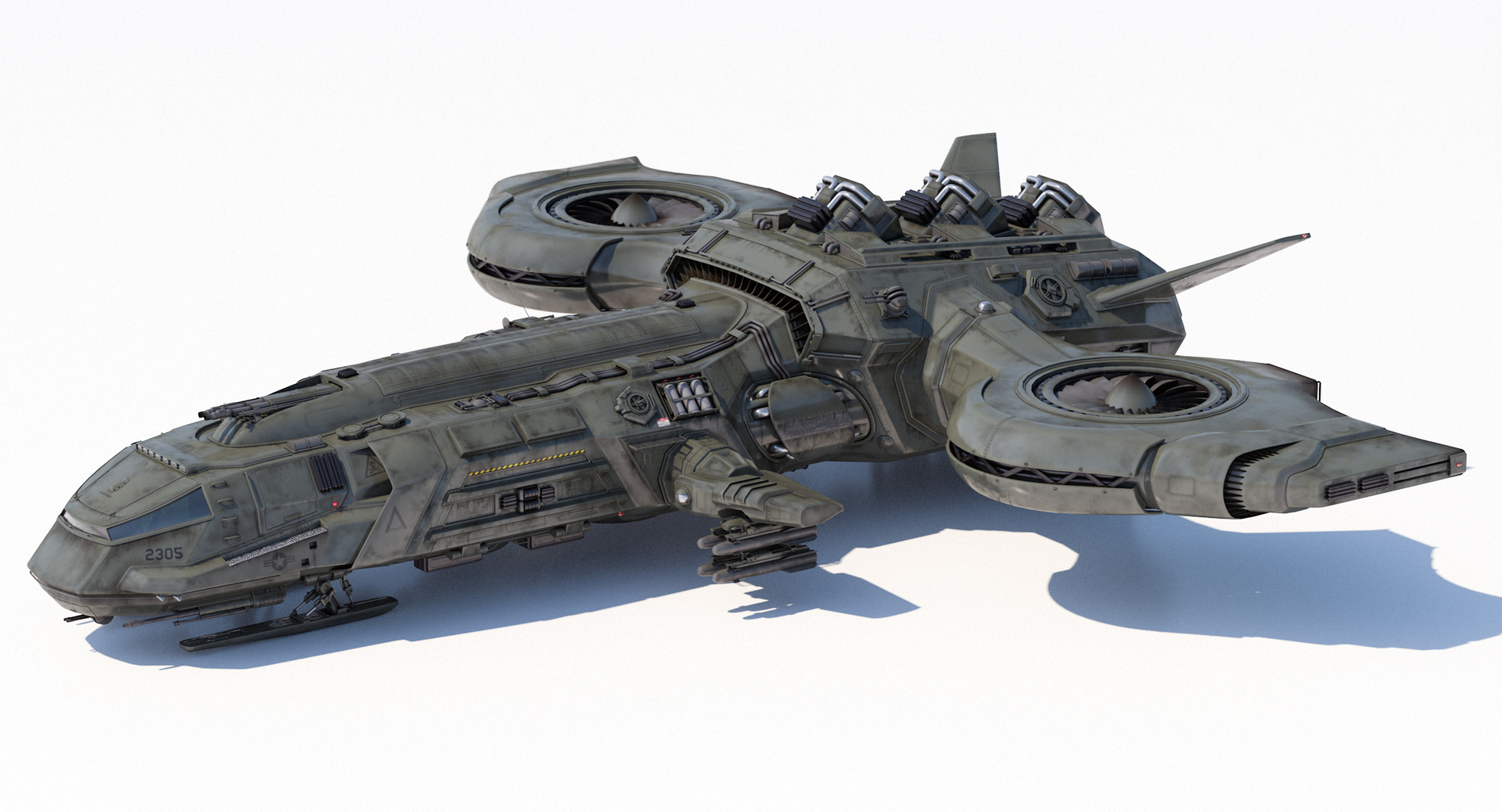 modelo 3d Dropship / Spaceship - TurboSquid 925517