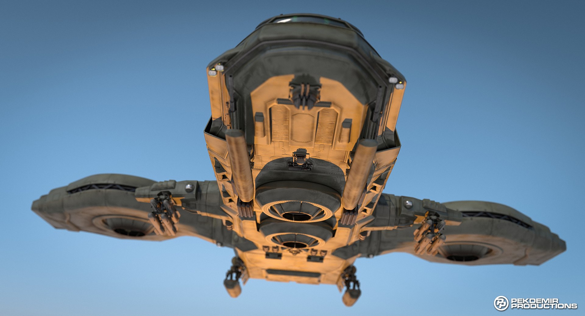 3d Model Of Fictional Aircraft Dropship