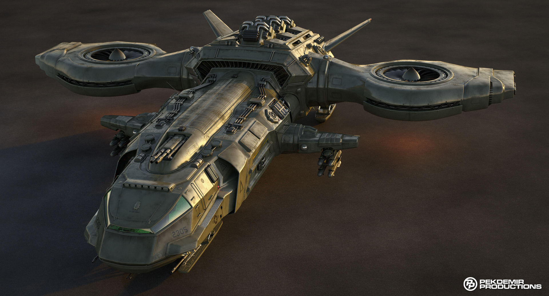 modelo 3d Dropship / Spaceship - TurboSquid 925517