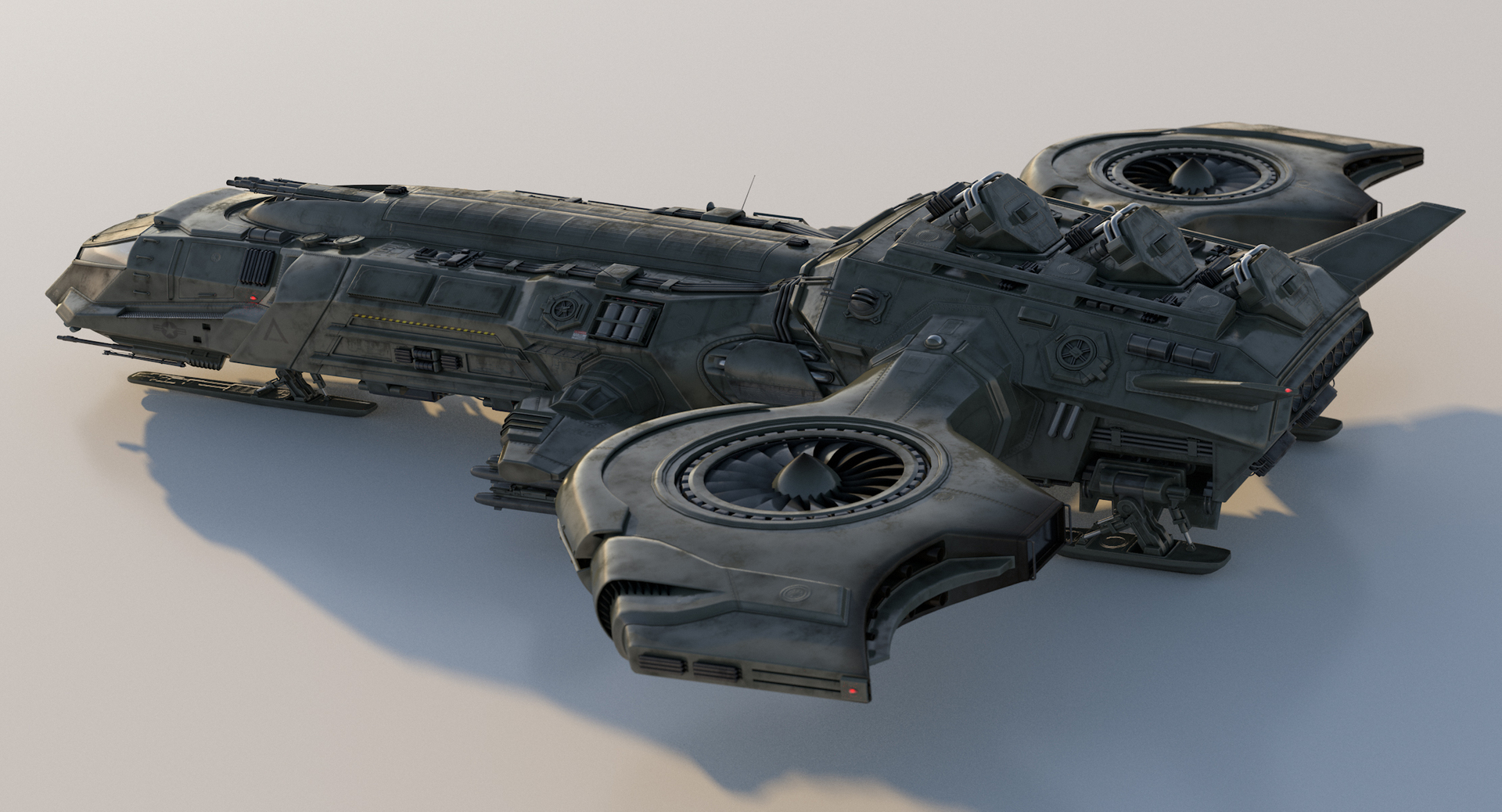 modelo 3d Dropship / Spaceship - TurboSquid 925517