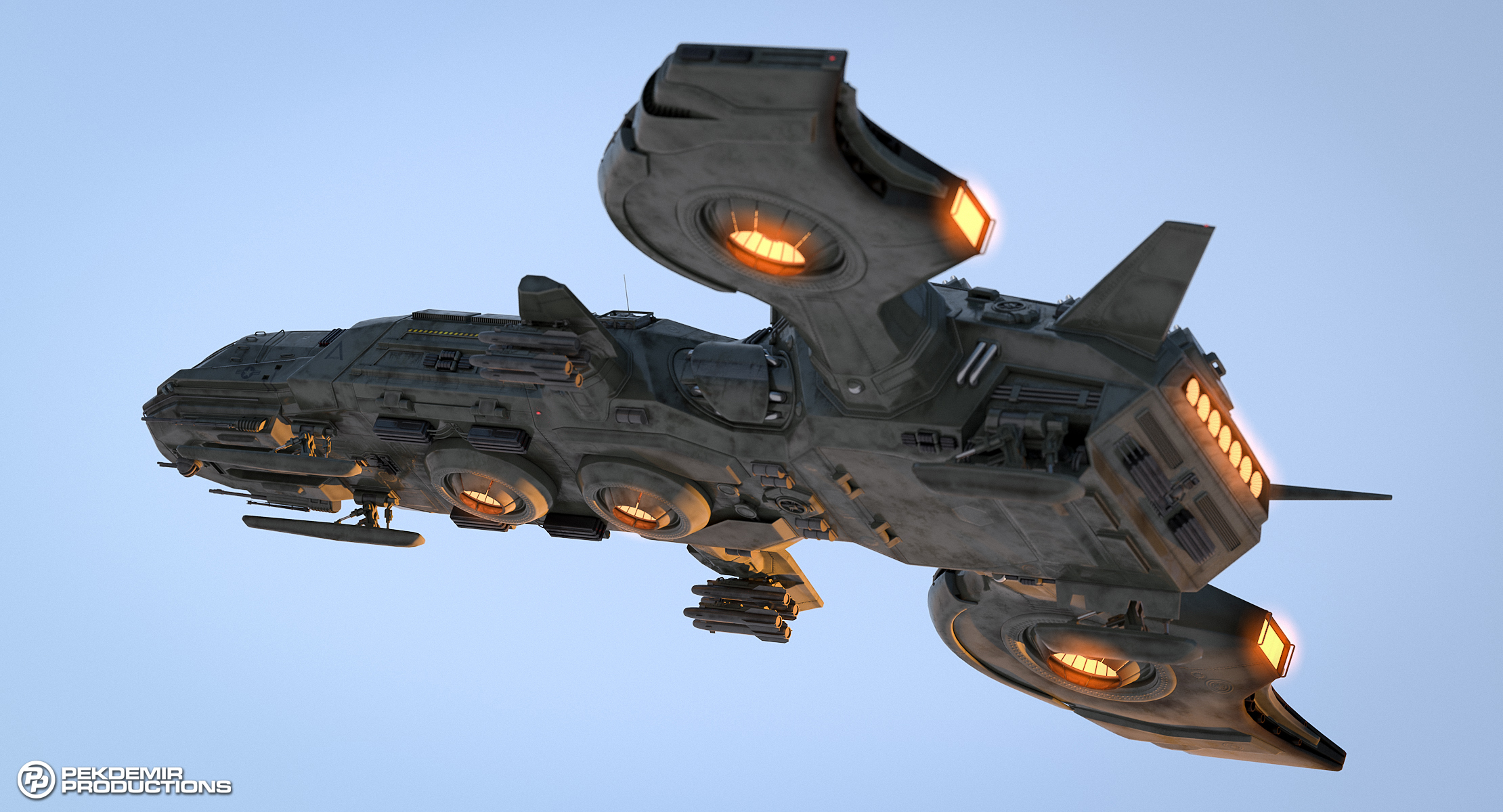 modelo 3d Dropship / Spaceship - TurboSquid 925517