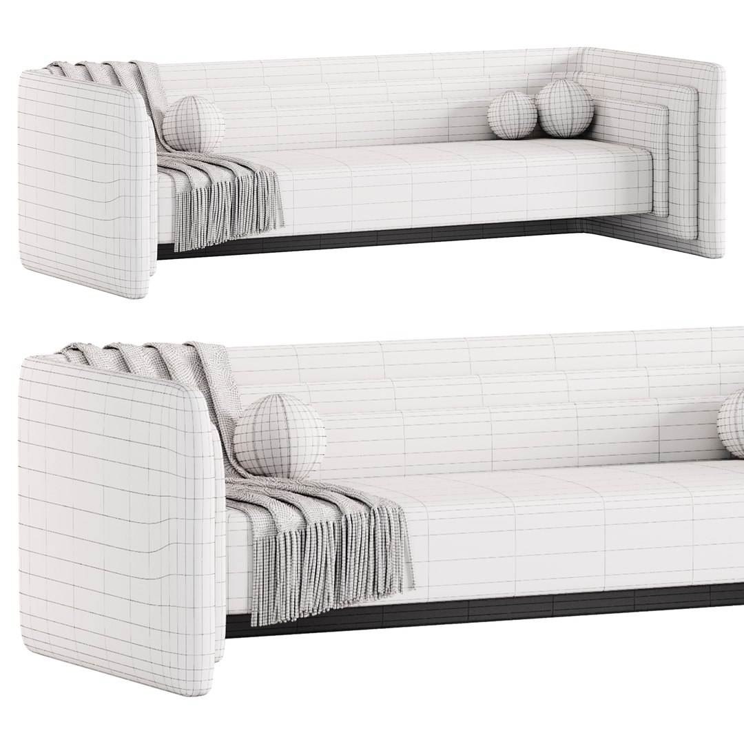 3D Saint Germain Sofa By Fabrice Juan Model - TurboSquid 2112872