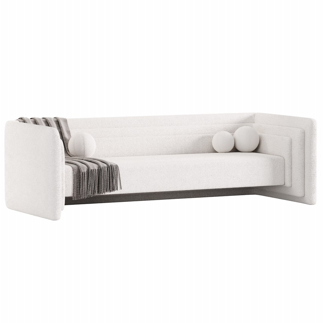 3D Saint Germain Sofa By Fabrice Juan Model - TurboSquid 2112872