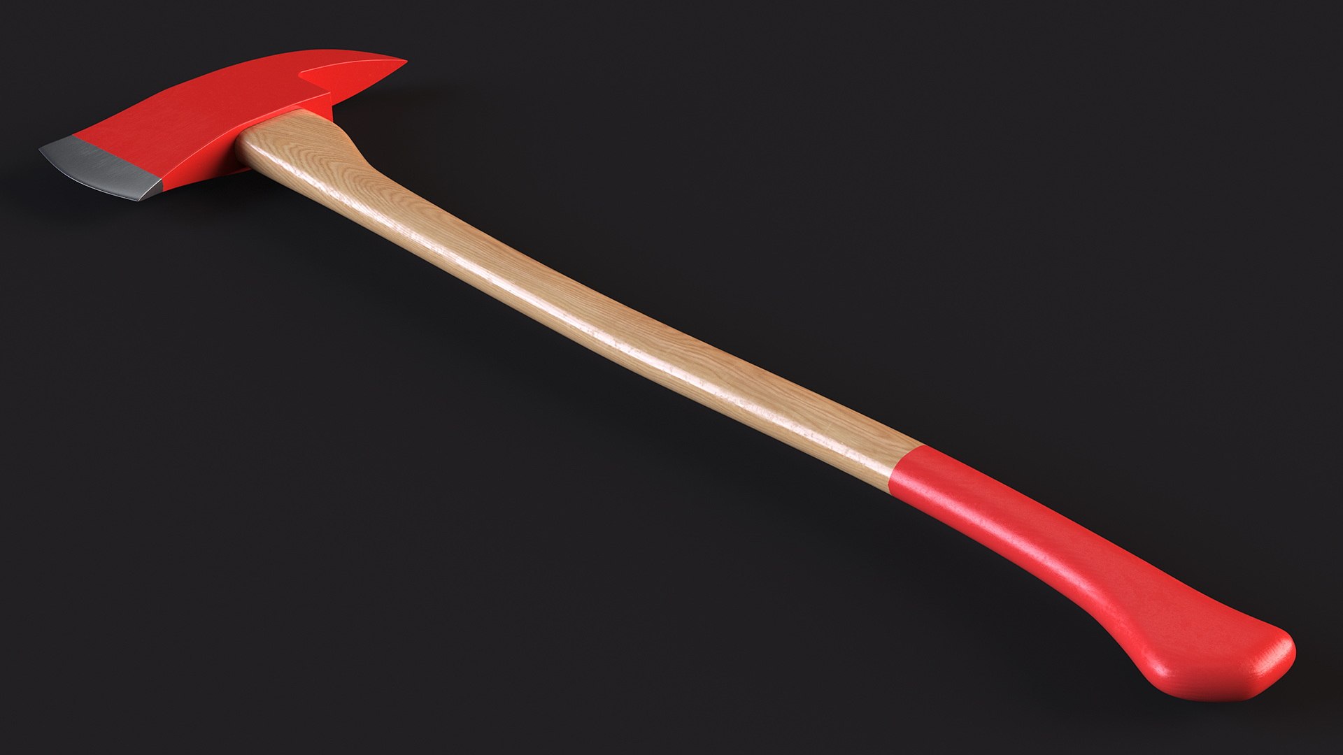 Fireman Axe With Wooden Handle New Model - TurboSquid 2178327