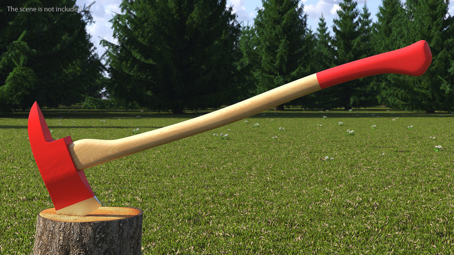 Fireman Axe With Wooden Handle New Model - TurboSquid 2178327