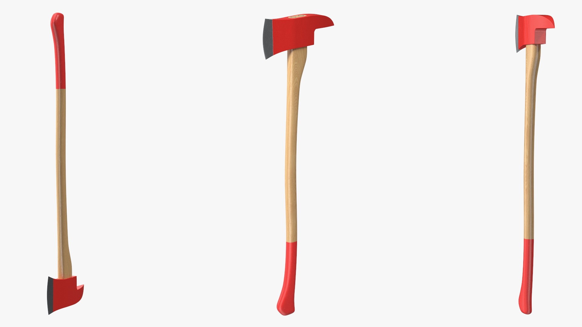 Fireman Axe With Wooden Handle New Model - TurboSquid 2178327
