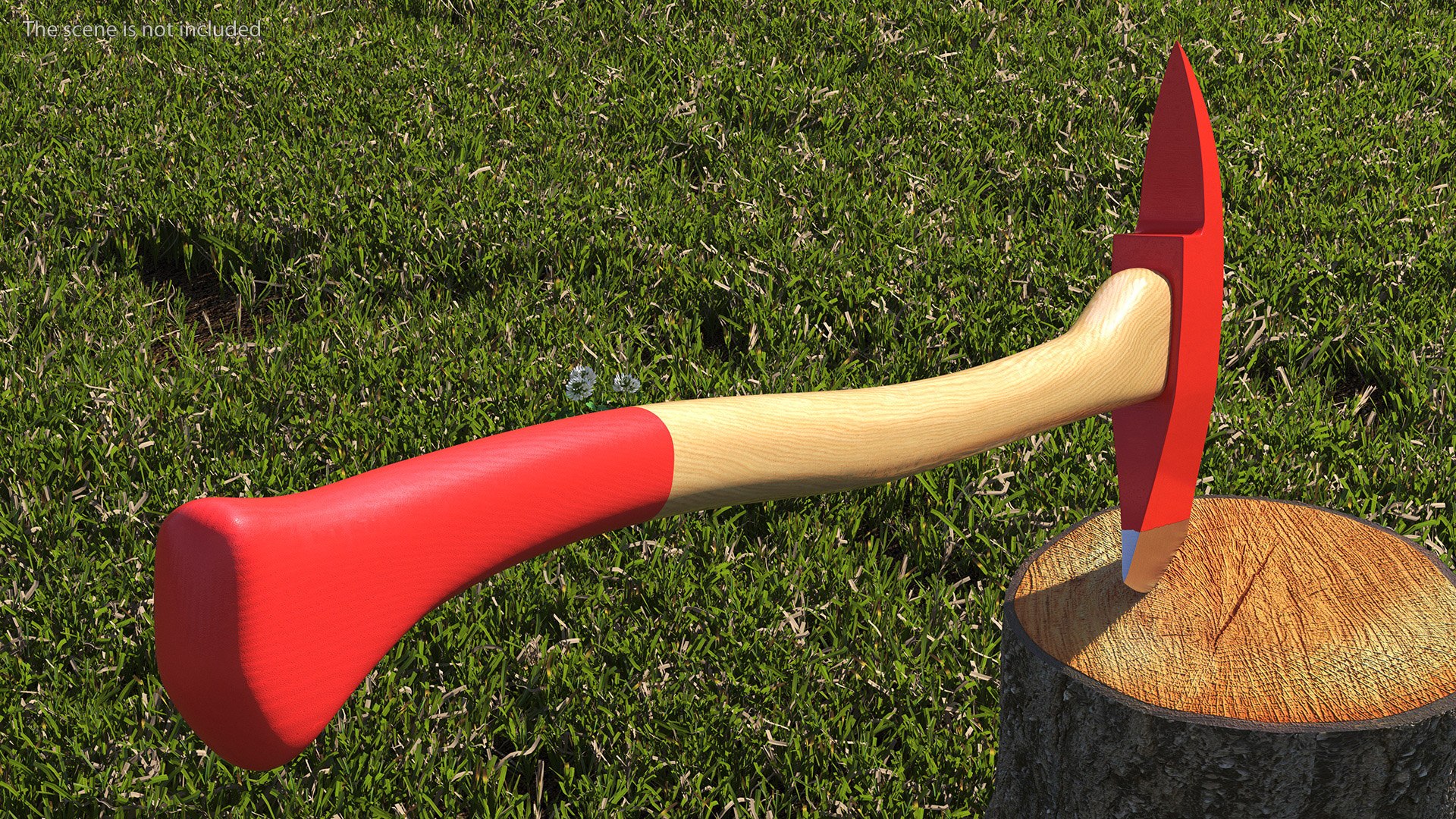 Fireman Axe With Wooden Handle New Model - TurboSquid 2178327